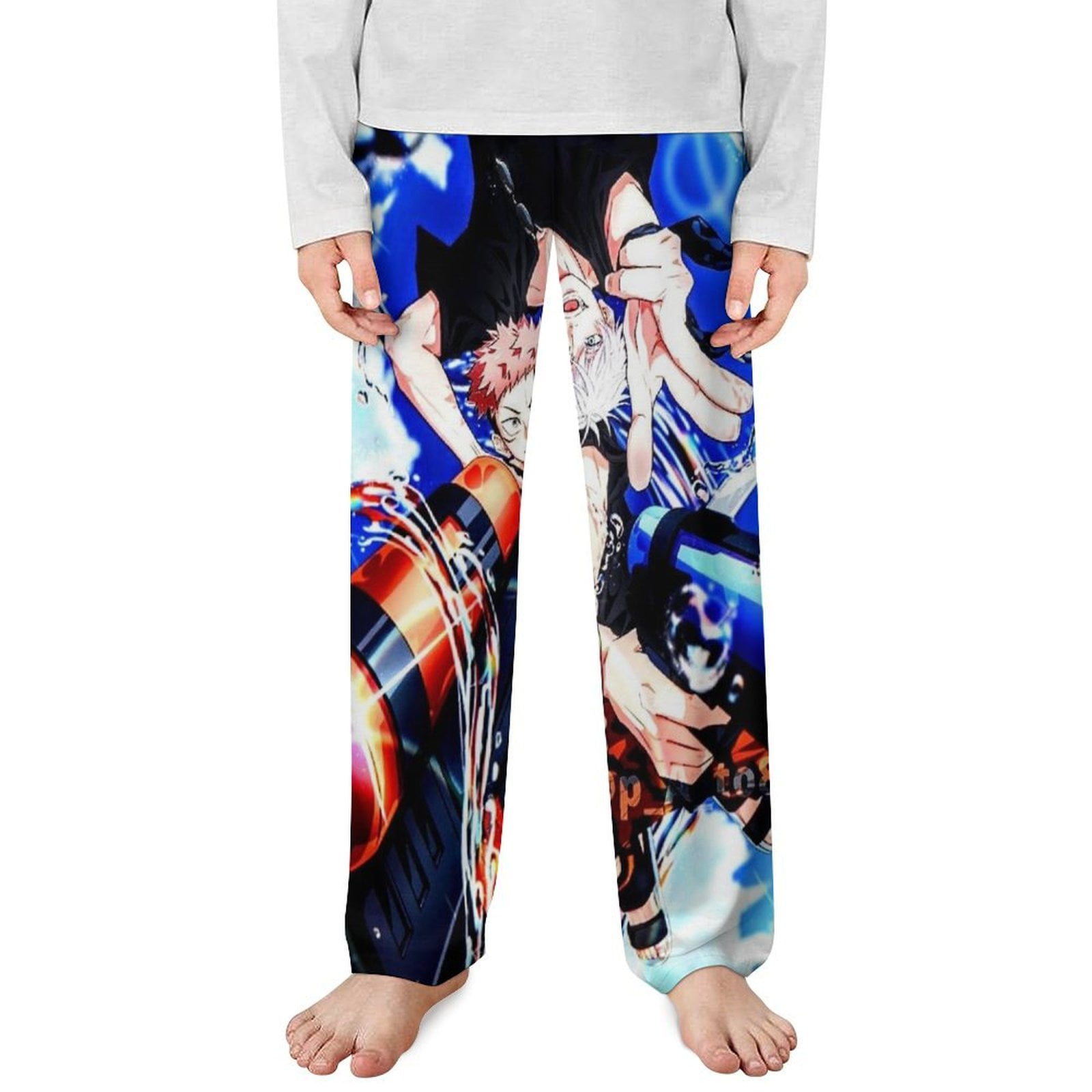 Jujutsu Kaisen Pajama Pants Long Sleep Pants Lounge Bottoms with Pockets for Boys Girls ...