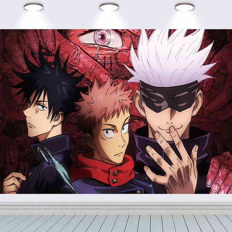Jujutsu Kaisen Party Supplies Background Backdrop Taspestry Banner ...