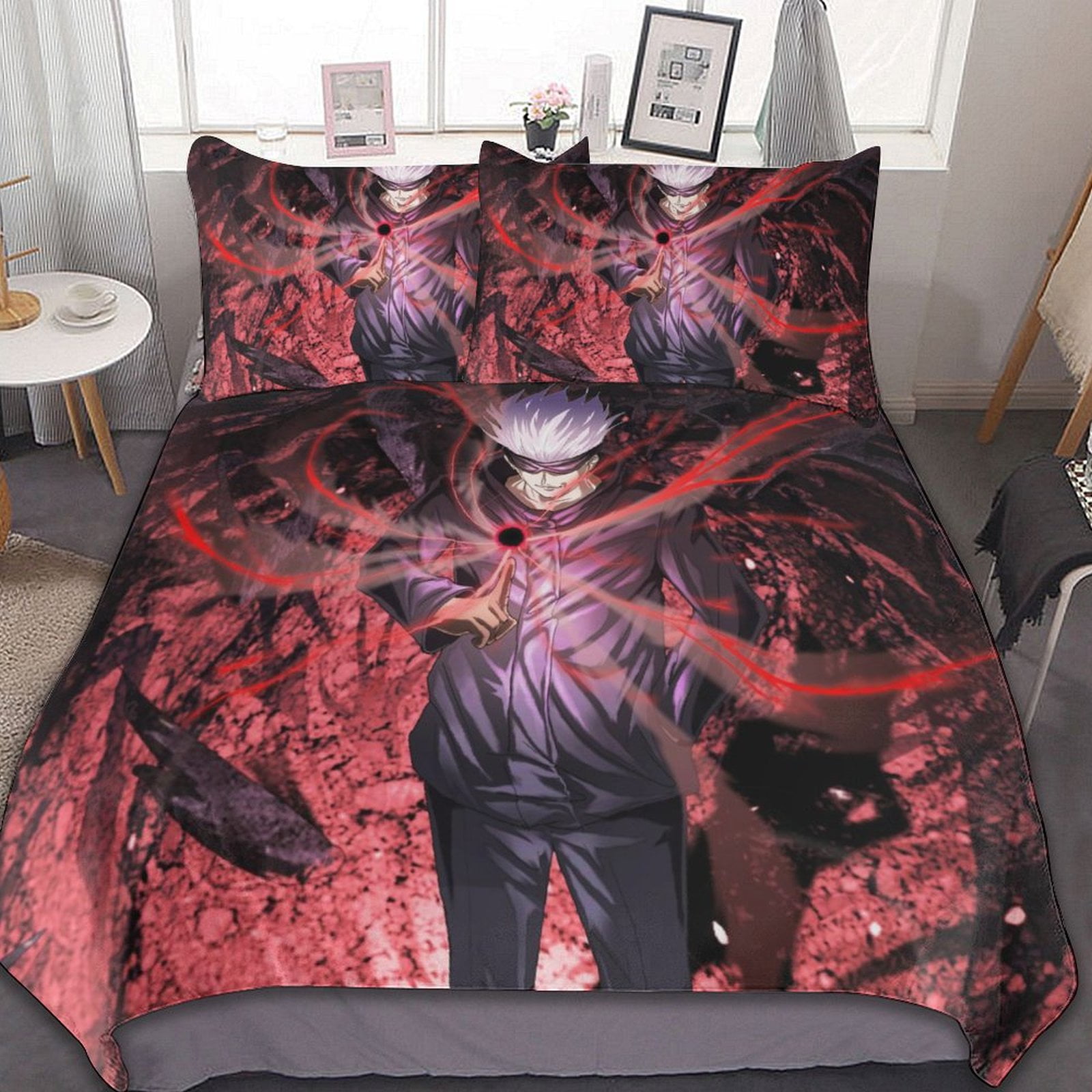 Jujutsu Kaisen Poster 3 Piece Bedding Sets Decor Comforter Sets With ...