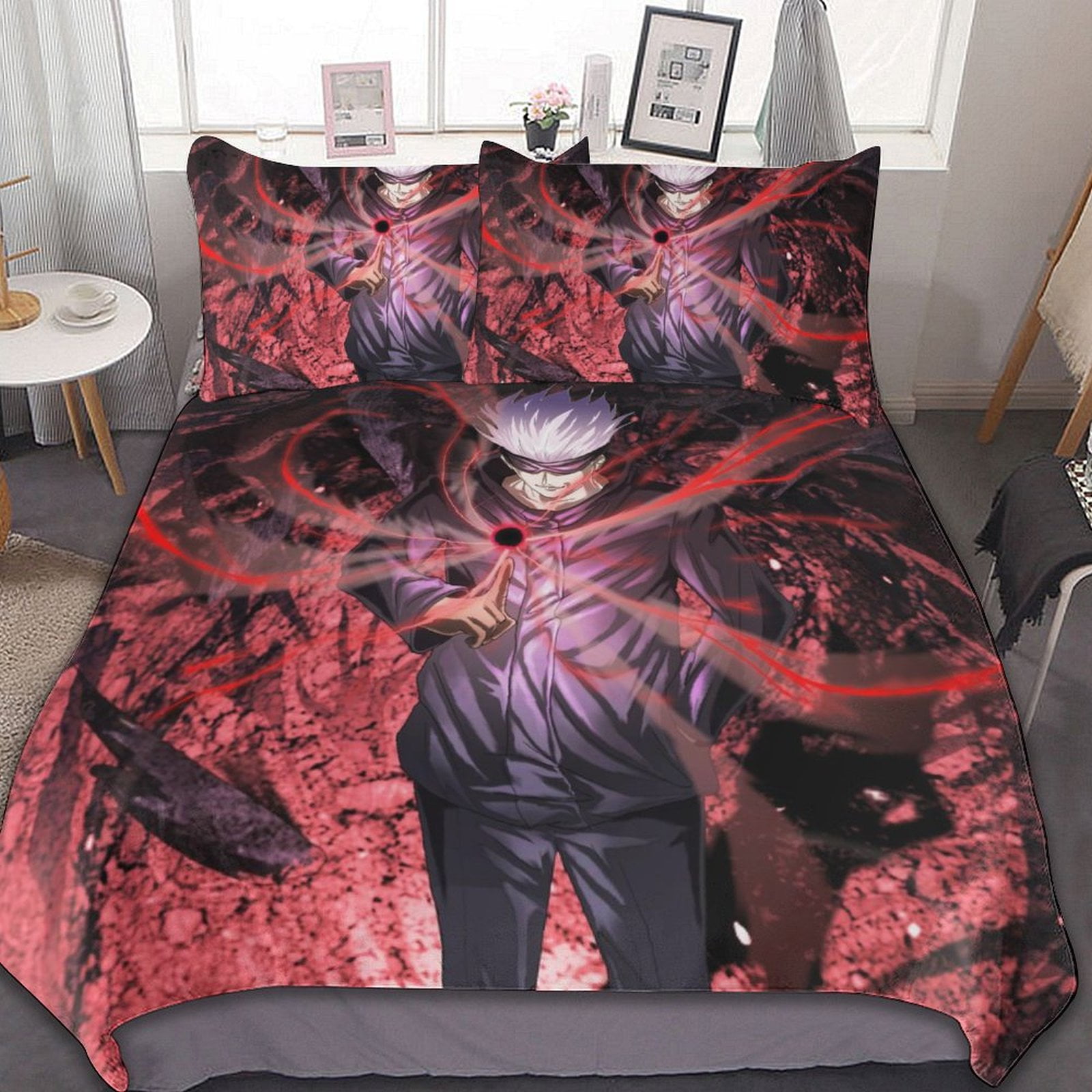 Jujutsu Kaisen Poster 3 Piece Bedding Sets Decor Comforter Sets With ...