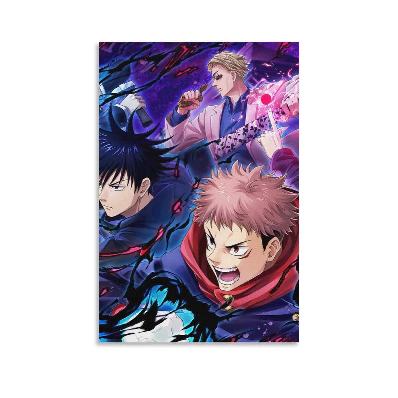 Jujutsu Kaisen Poster, Anime Wall Canvas Hanging Art for Dorm Bedroom ...