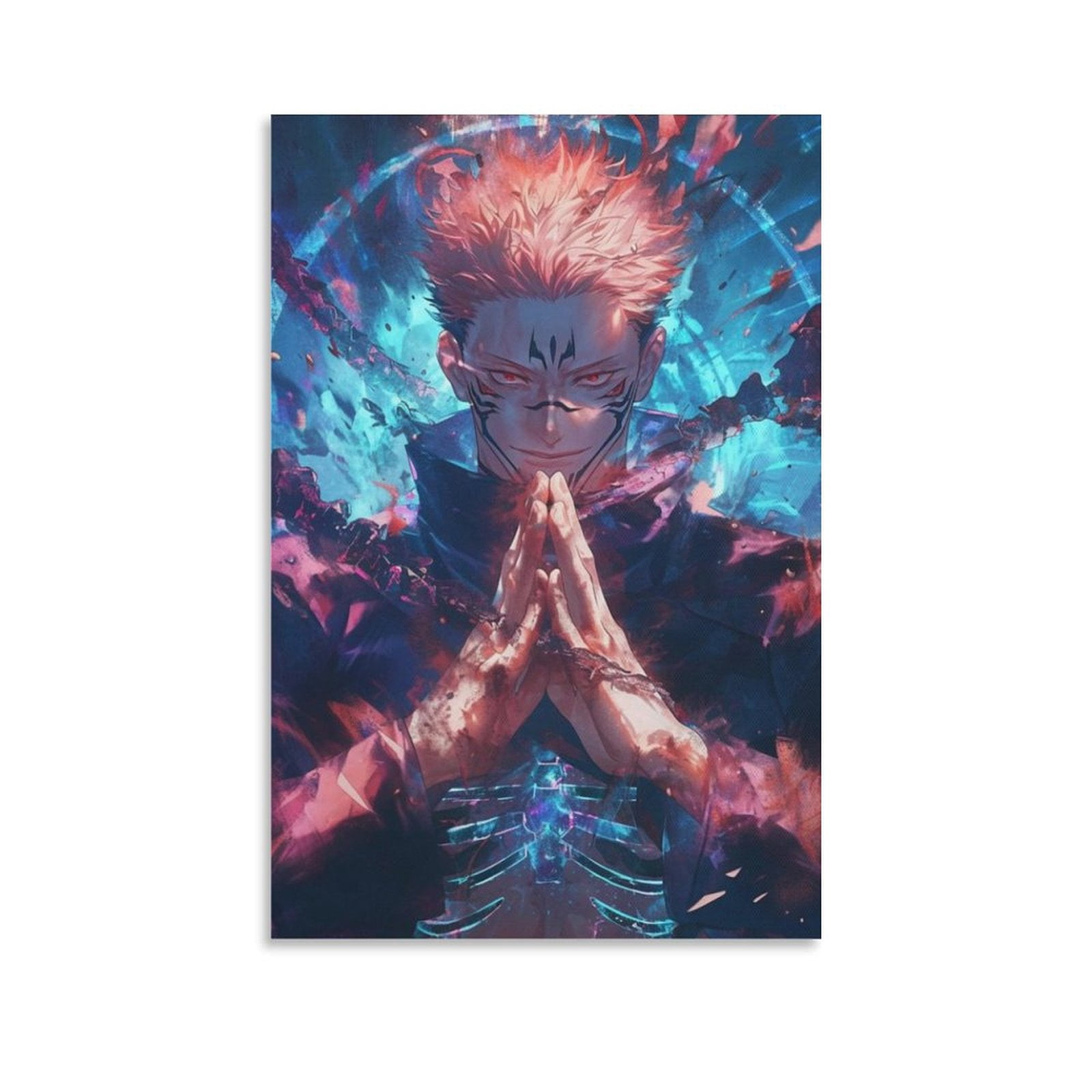 Jujutsu Kaisen Poster, Anime Wall Canvas Hanging Art for Dorm Bedroom ...