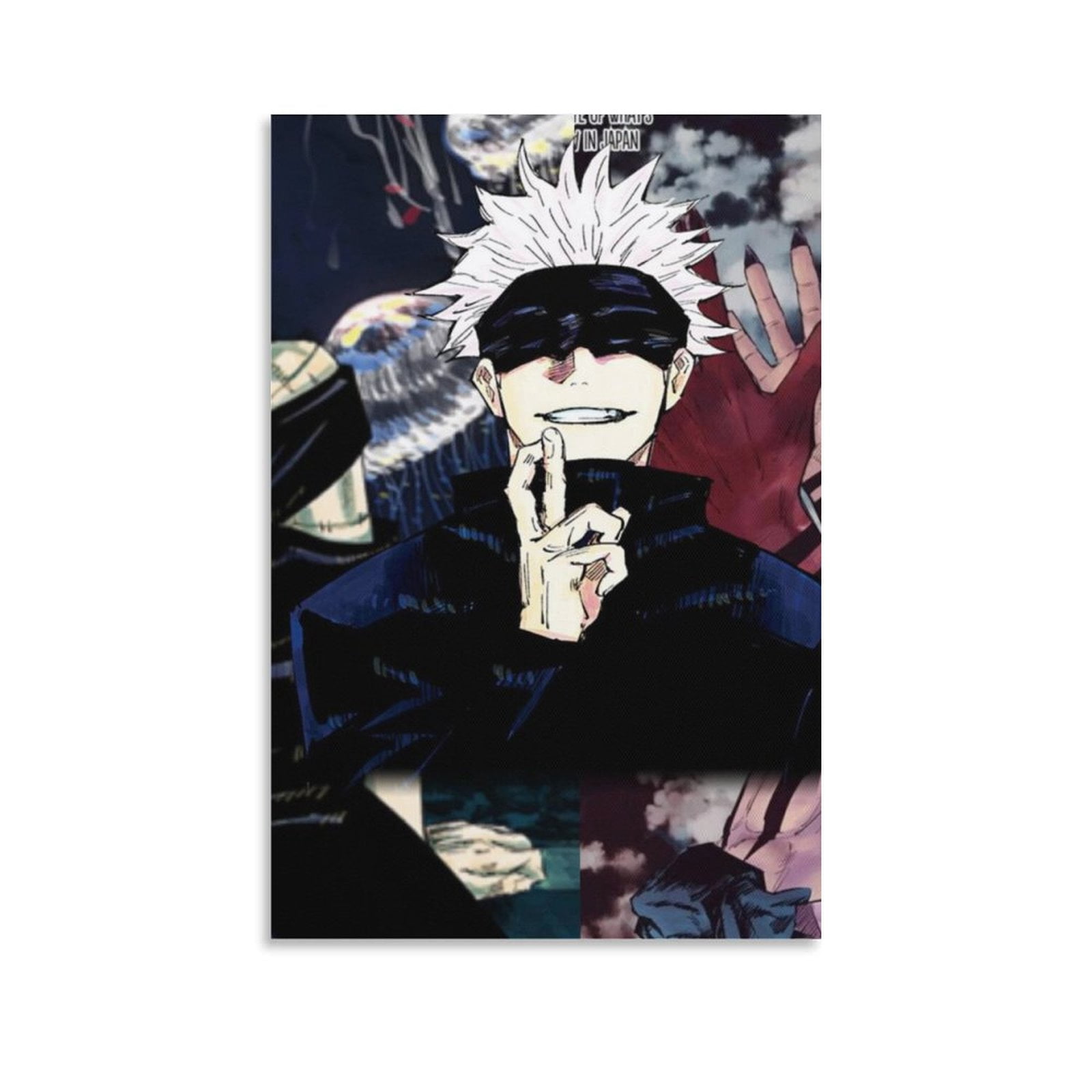 Jujutsu Kaisen Poster, Anime Wall Canvas Hanging Art for Dorm Bedroom ...