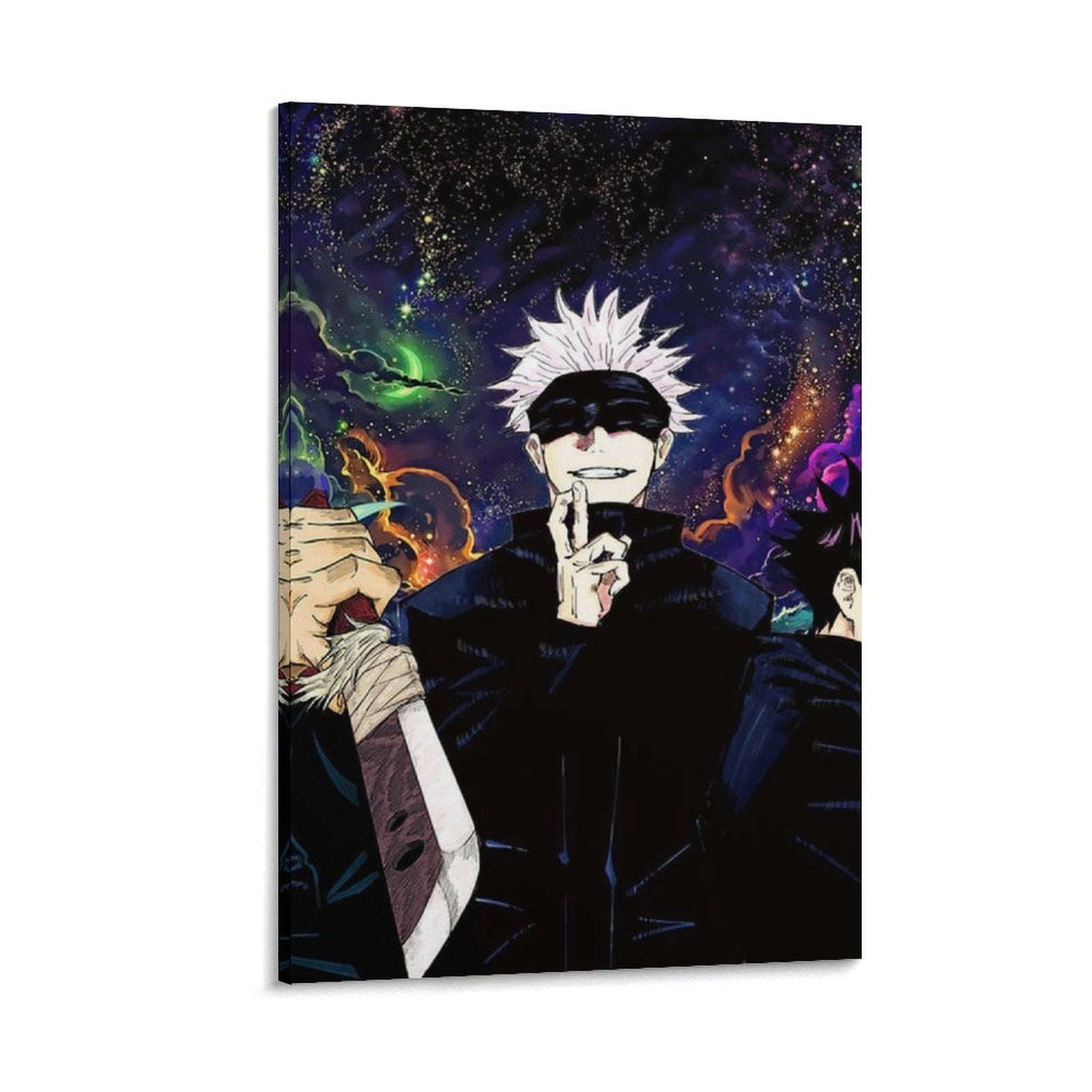 Jujutsu Kaisen Poster, Anime Wall Canvas Hanging Art for Dorm Bedroom ...