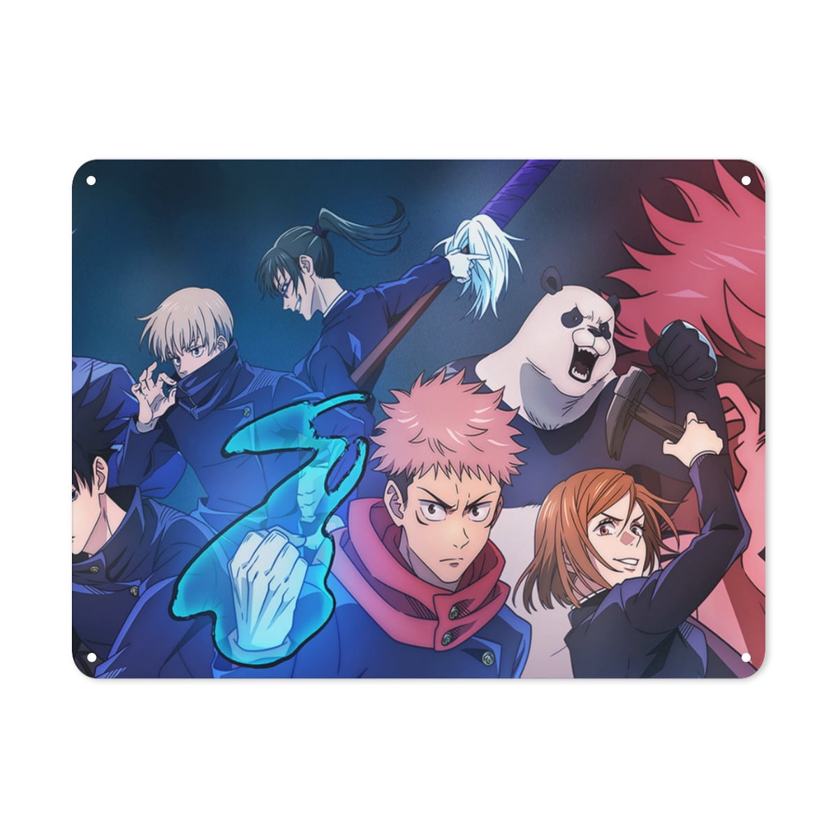 Jujutsu Kaisen Poster Tin Painting Halloween Retro Tin Sign Retro ...
