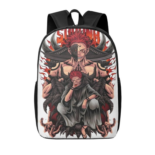 Jujutsu Kaisen Ryomen Sukuna Backpack 17 Inch Large Capacity Casual ...