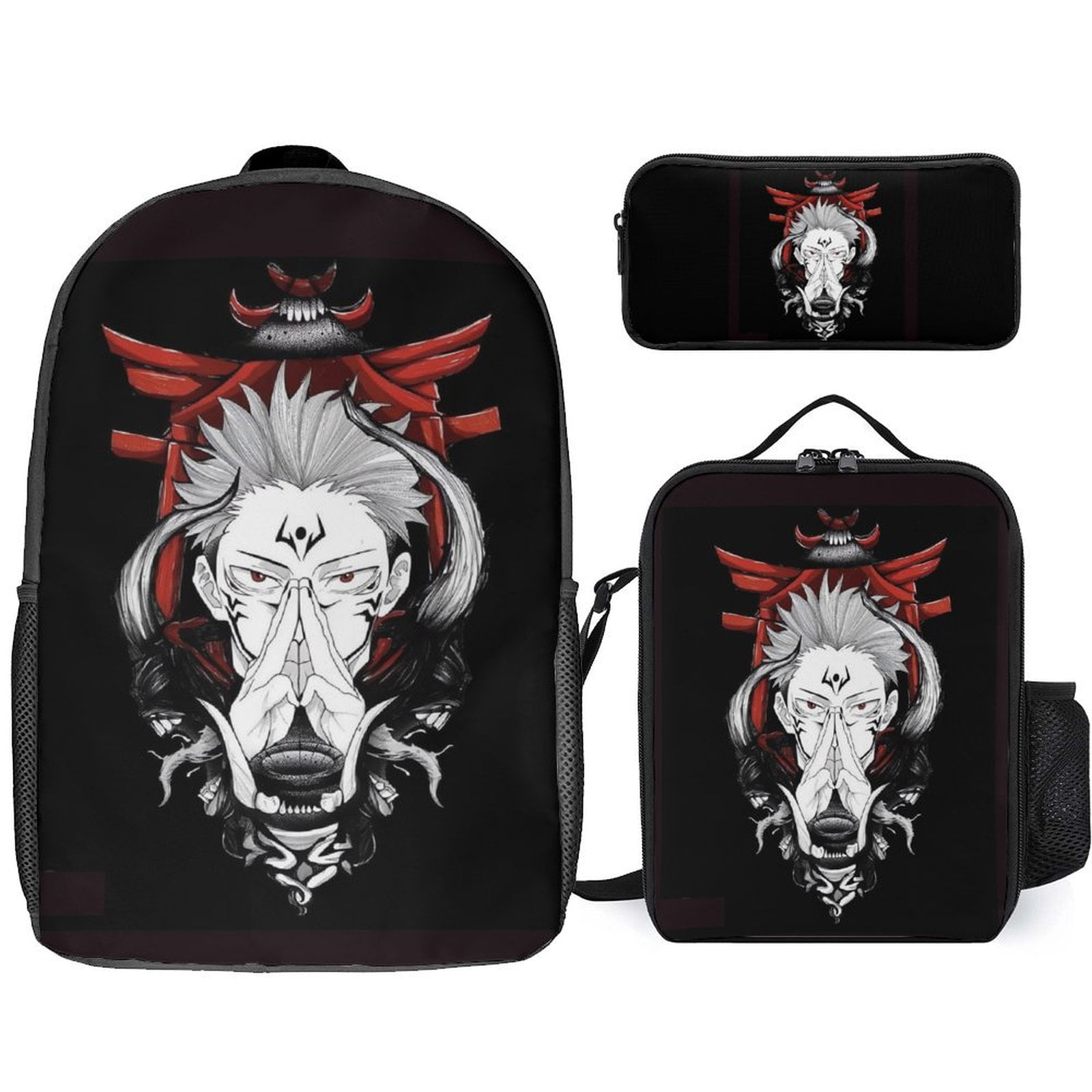 Jujutsu Kaisen Ryomen Sukuna Backpack 3 Piece Set Laptop Work Backpack ...