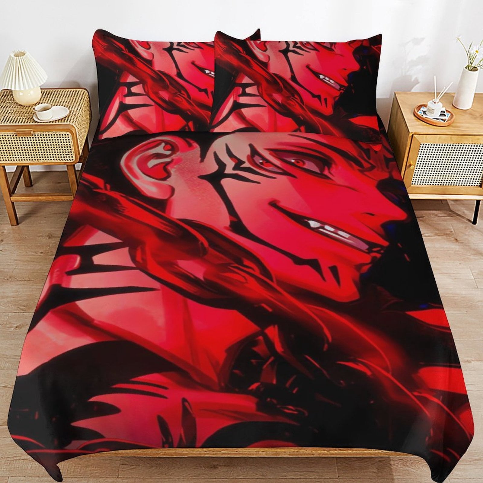 Jujutsu Kaisen Ryomen Sukuna Bed Duvet Cover Microfiber Bedding Sets 3D ...