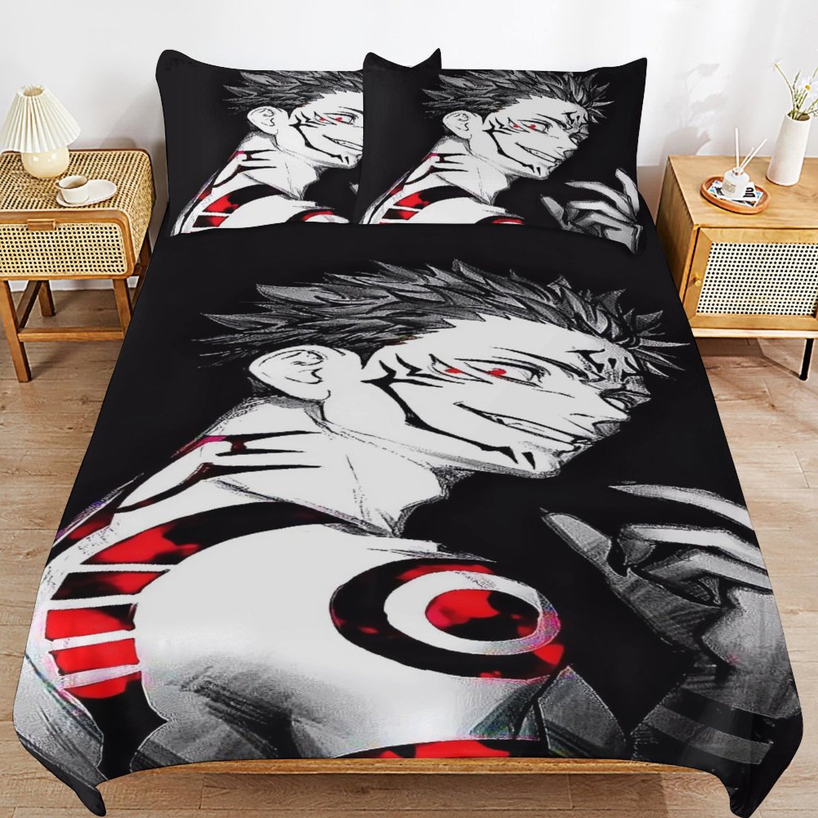 Jujutsu Kaisen Ryomen Sukuna Bed Duvet Cover Microfiber Bedding Sets 3D ...