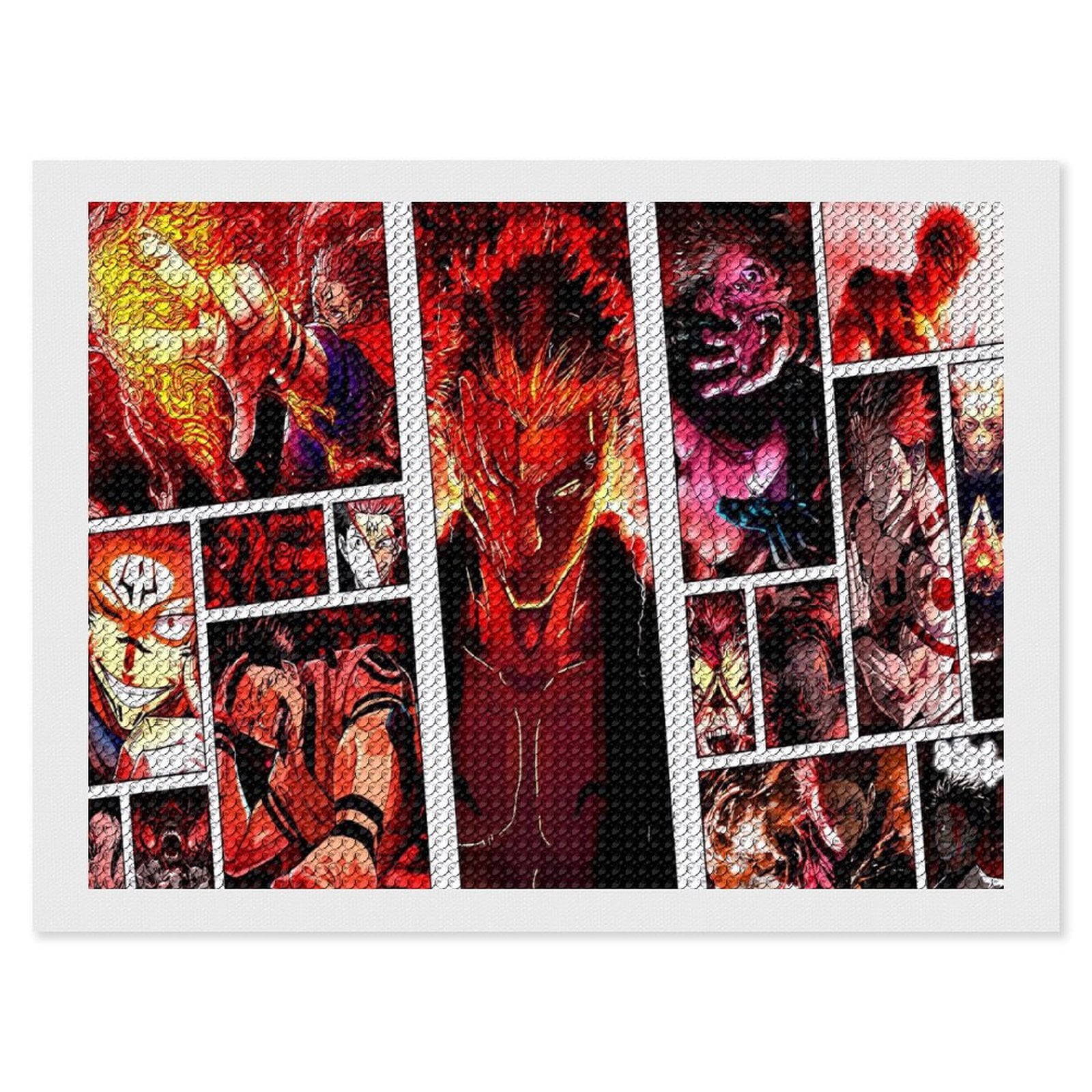 Jujutsu Kaisen Ryomen Sukuna Diamond Art Kits for Adults 5D Diamond Art ...