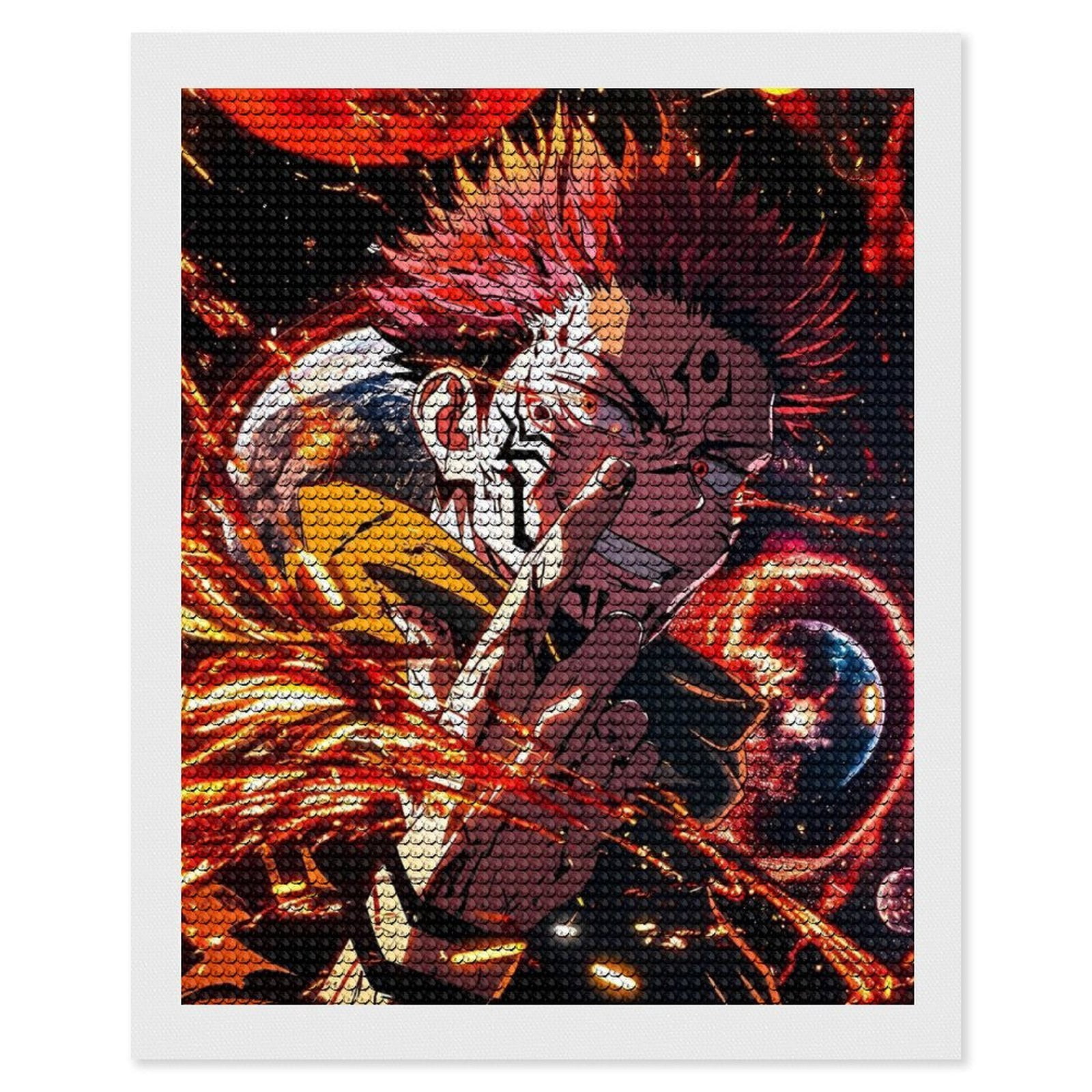Jujutsu Kaisen Ryomen Sukuna Diamond Art Kits for Adults 5D Diamond Art ...