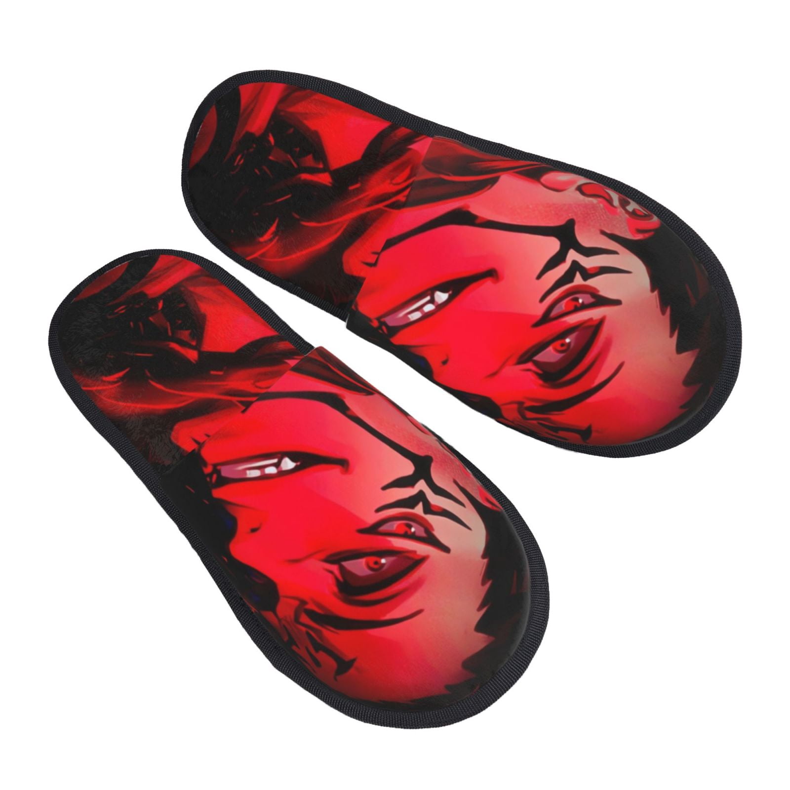 Jujutsu Kaisen Ryomen Sukuna Furry Slippers For Men Women Fuzzy House ...