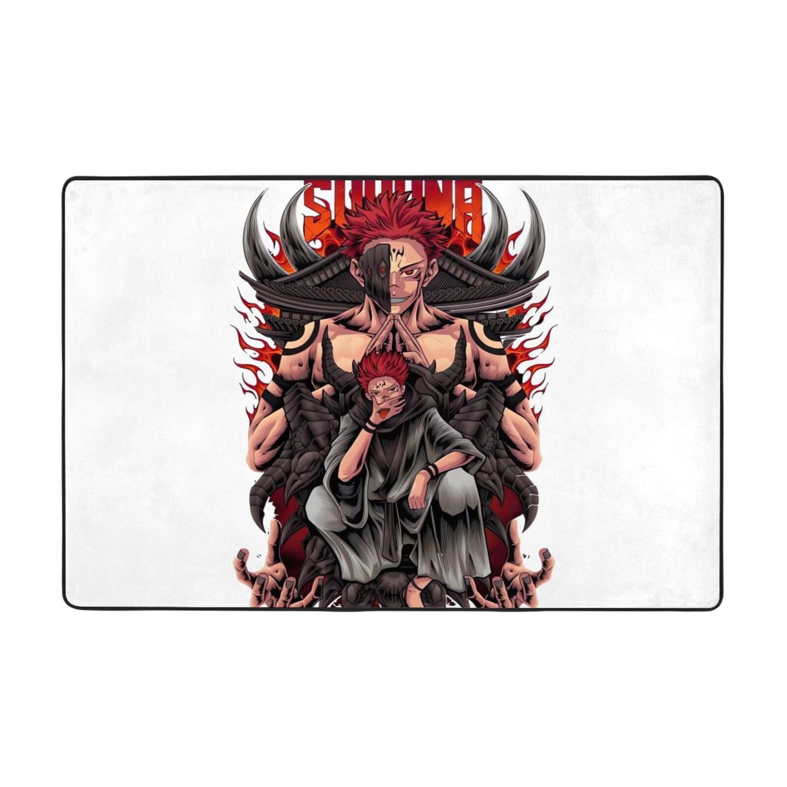 Jujutsu Kaisen Ryomen Sukuna Rugs Washable Cover Floor Rug Carpets ...