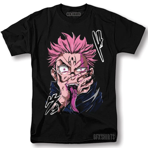 Jujutsu Kaisen Ryomen Sukuna Shirt Anime Manga Graphic T-Shirt ...