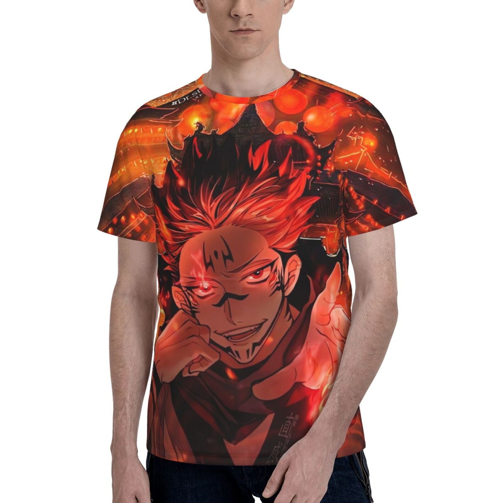 Jujutsu Kaisen Ryomen Sukuna Unisex 3d Pattern Printed Short Sleeve T ...