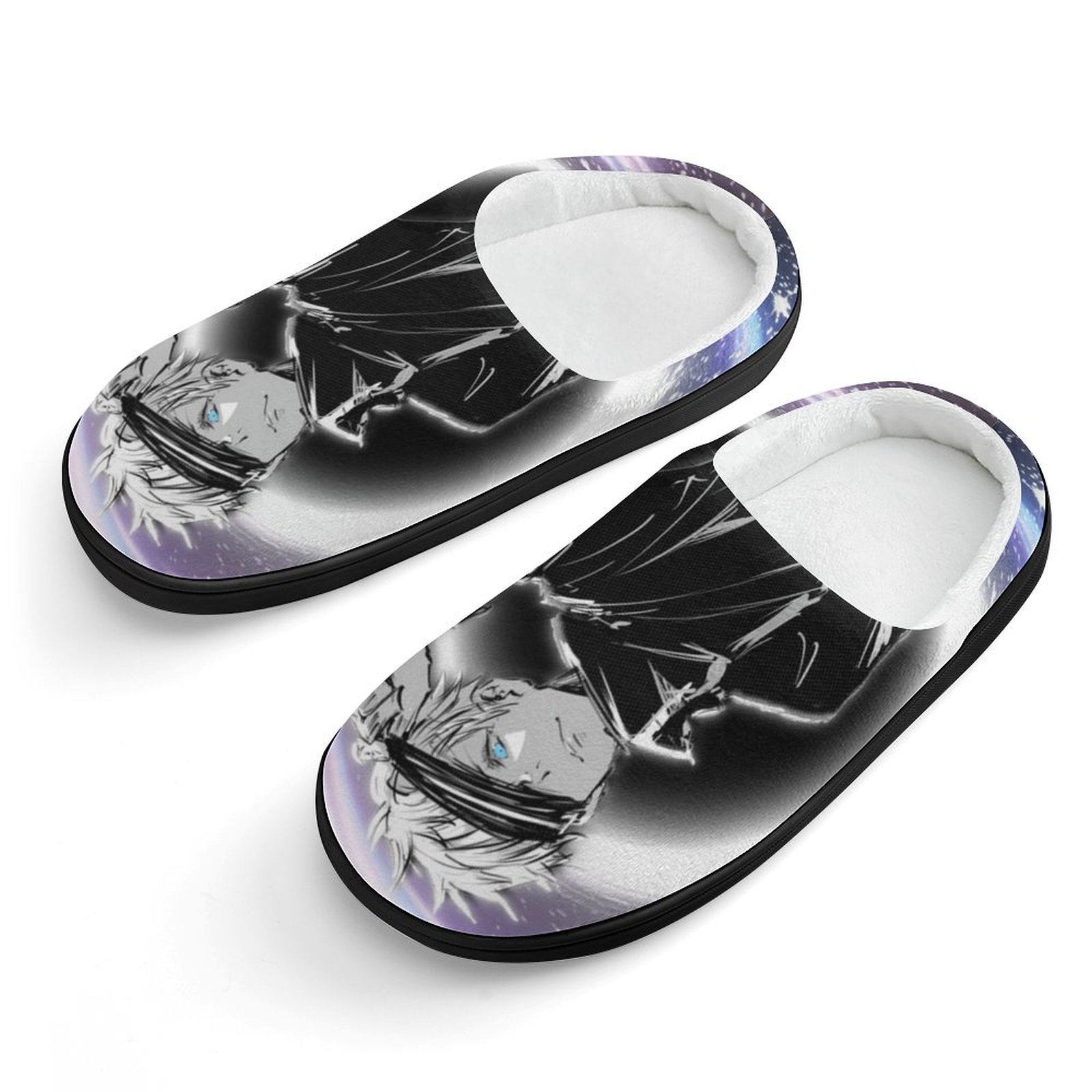 Jujutsu Kaisen Satoru Anime Cotton Slippers For Kids Winter Warm Soft ...