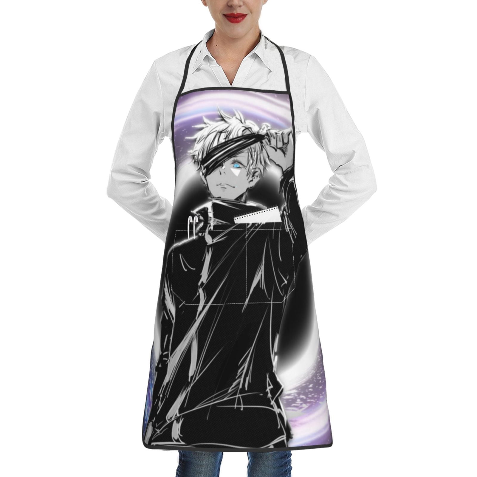 Jujutsu Kaisen Satoru Anime Waterproof Apron Home Decor Kitchen Fashion ...