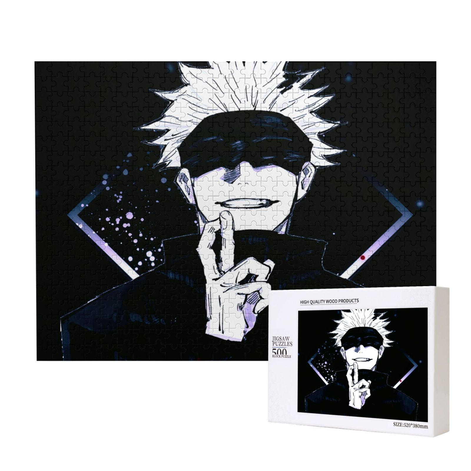 Jujutsu Kaisen Satoru Character Wooden Jigsaw Puzzles Accessories ...