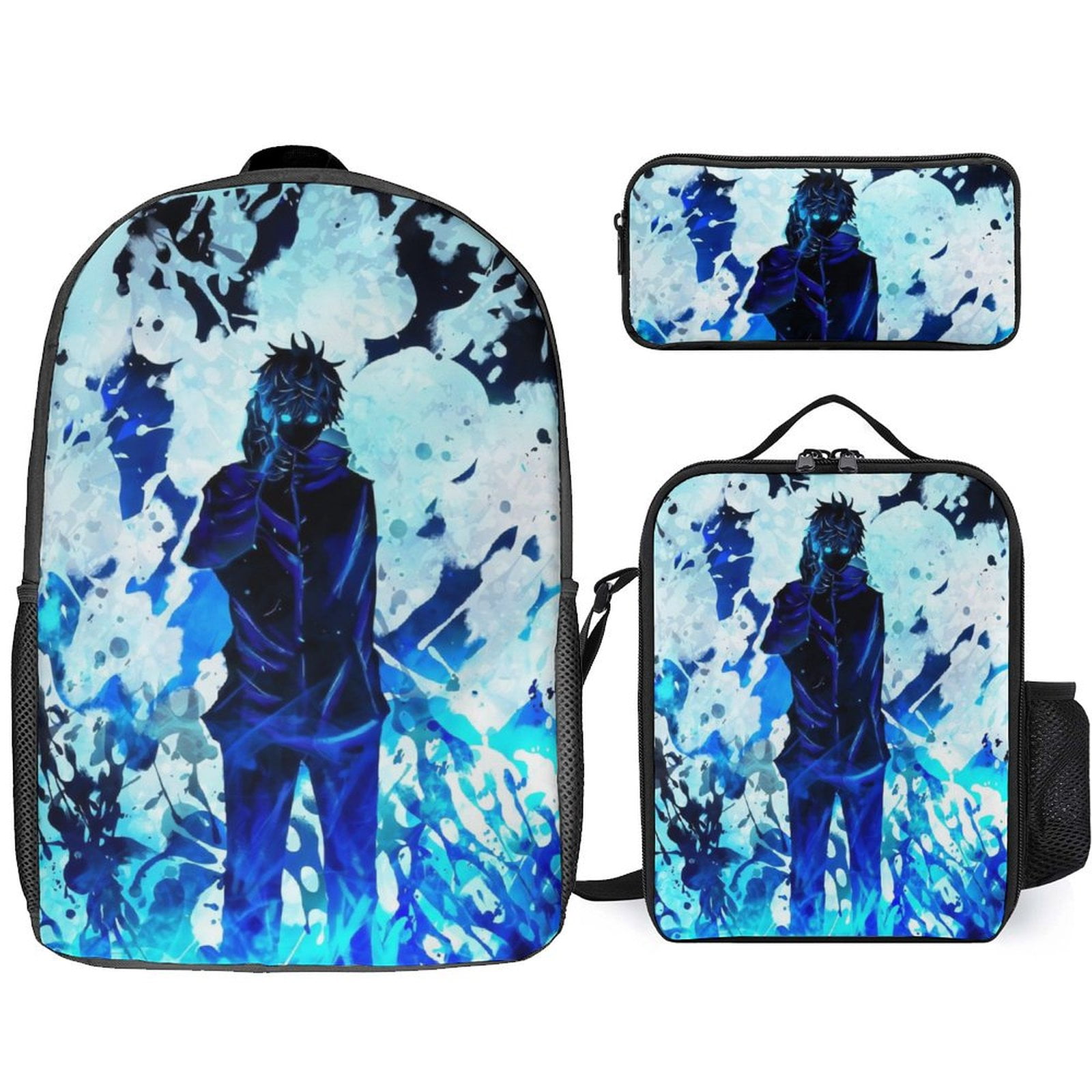 Jujutsu Kaisen Satoru Gojo 3 Piece Backpack Set with Lunch Bag Pencil ...