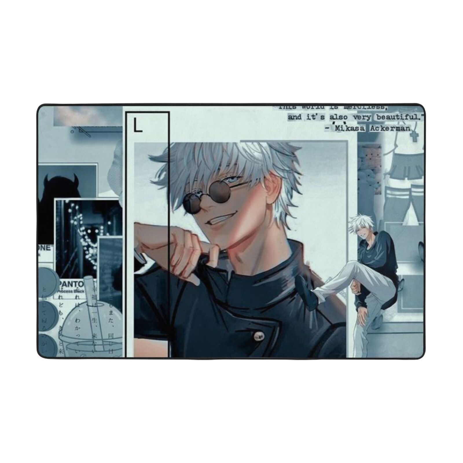 Jujutsu Kaisen Satoru Gojo Area Rugs Washable Rug Floor Mat Non-slip ...