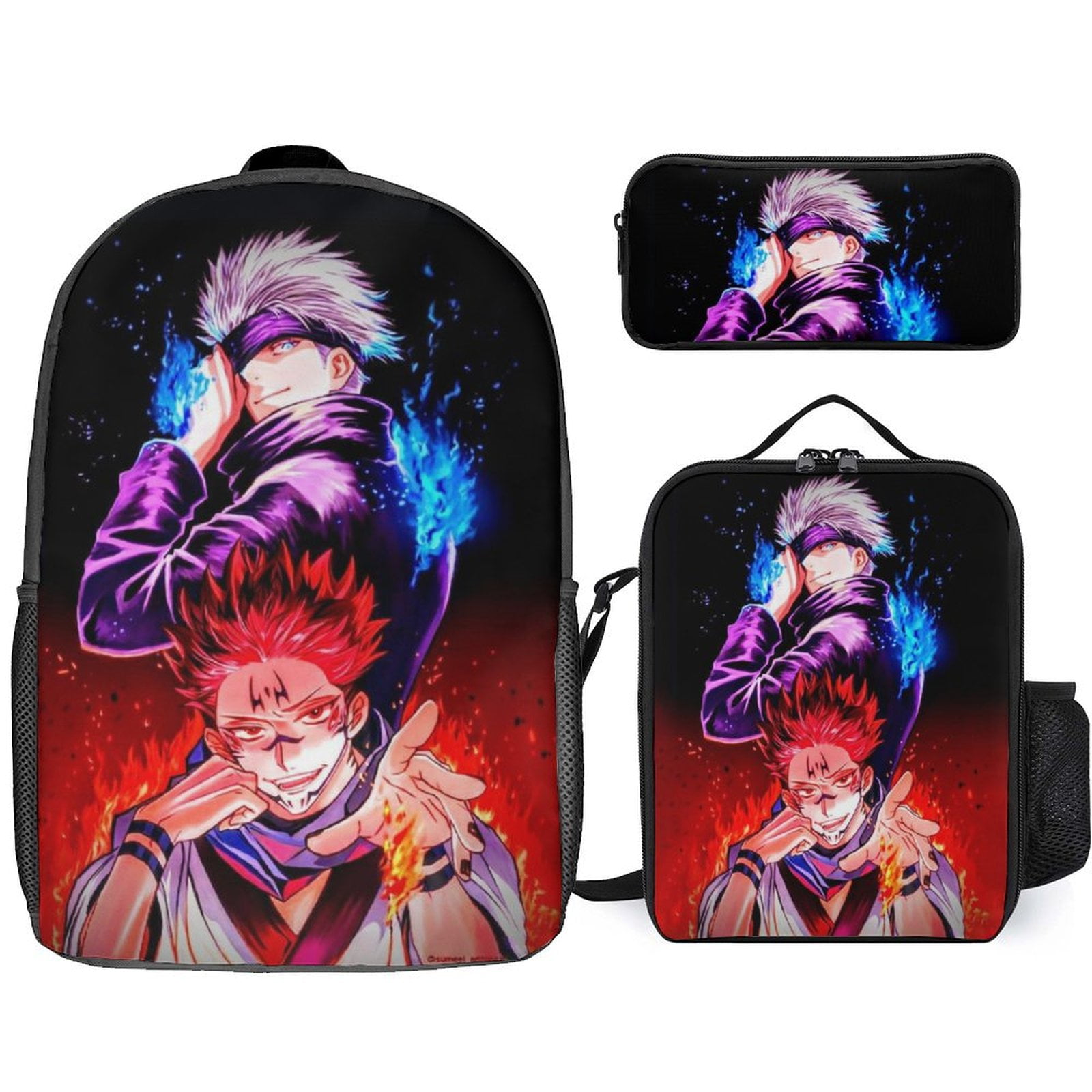 Jujutsu Kaisen Satoru Gojo Backpack 3 Piece Set Laptop Work Backpack ...