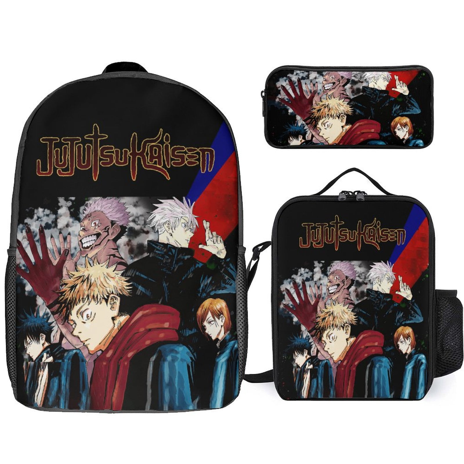 Jujutsu Kaisen Satoru Gojo Backpack 3 Piece Set Laptop Work Backpack ...