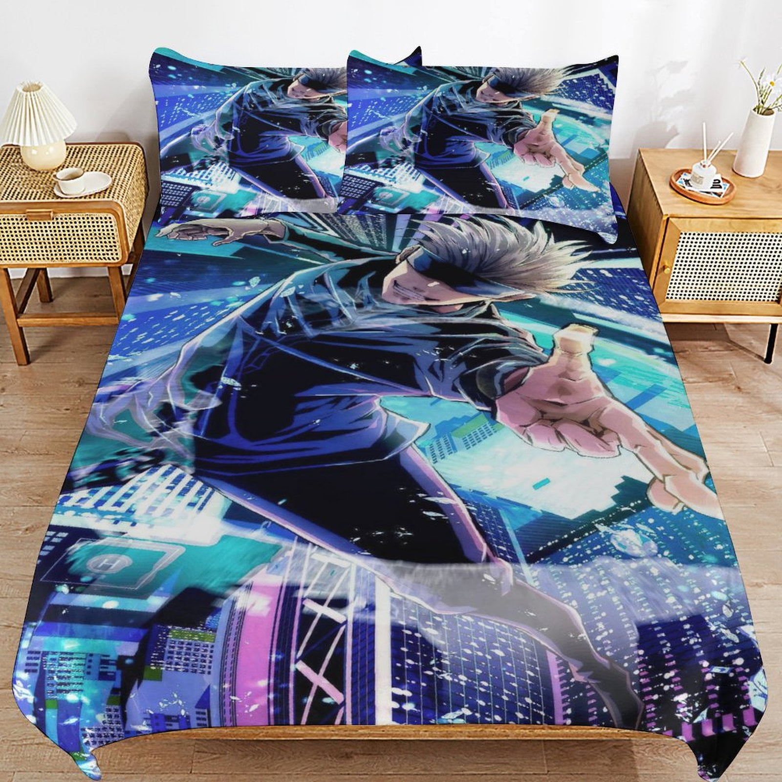 Jujutsu Kaisen Satoru Gojo Bed Duvet Cover Microfiber Bedding Sets 3D ...