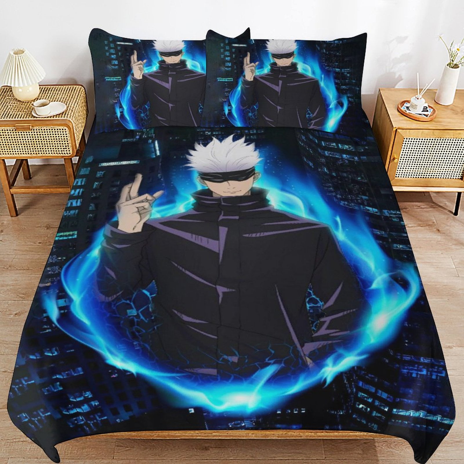 Jujutsu Kaisen Satoru Gojo Bed Duvet Cover Microfiber Bedding Sets 3D ...