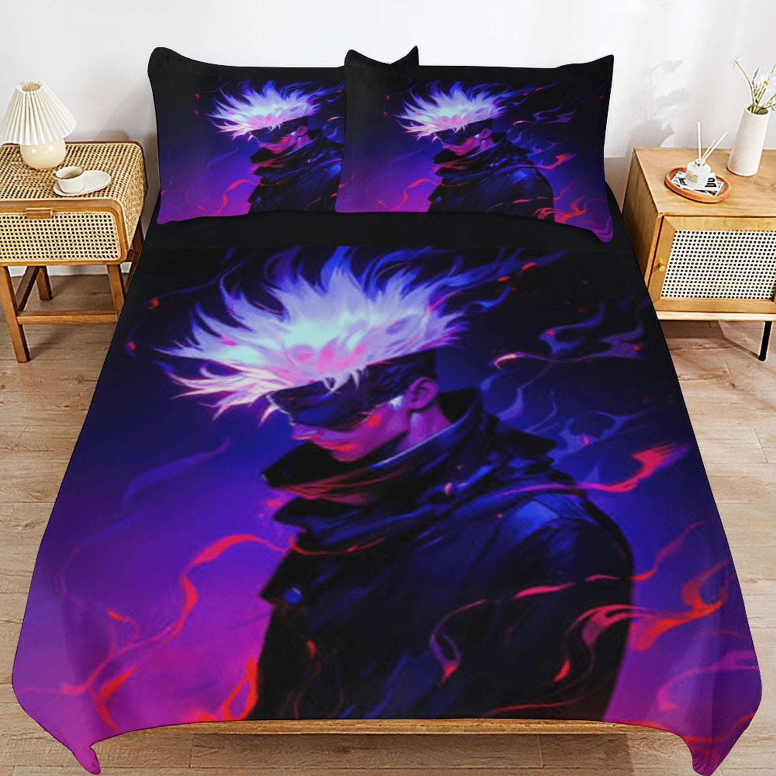 Jujutsu Kaisen Satoru Gojo Bed Duvet Cover Microfiber Bedding Sets 3D ...