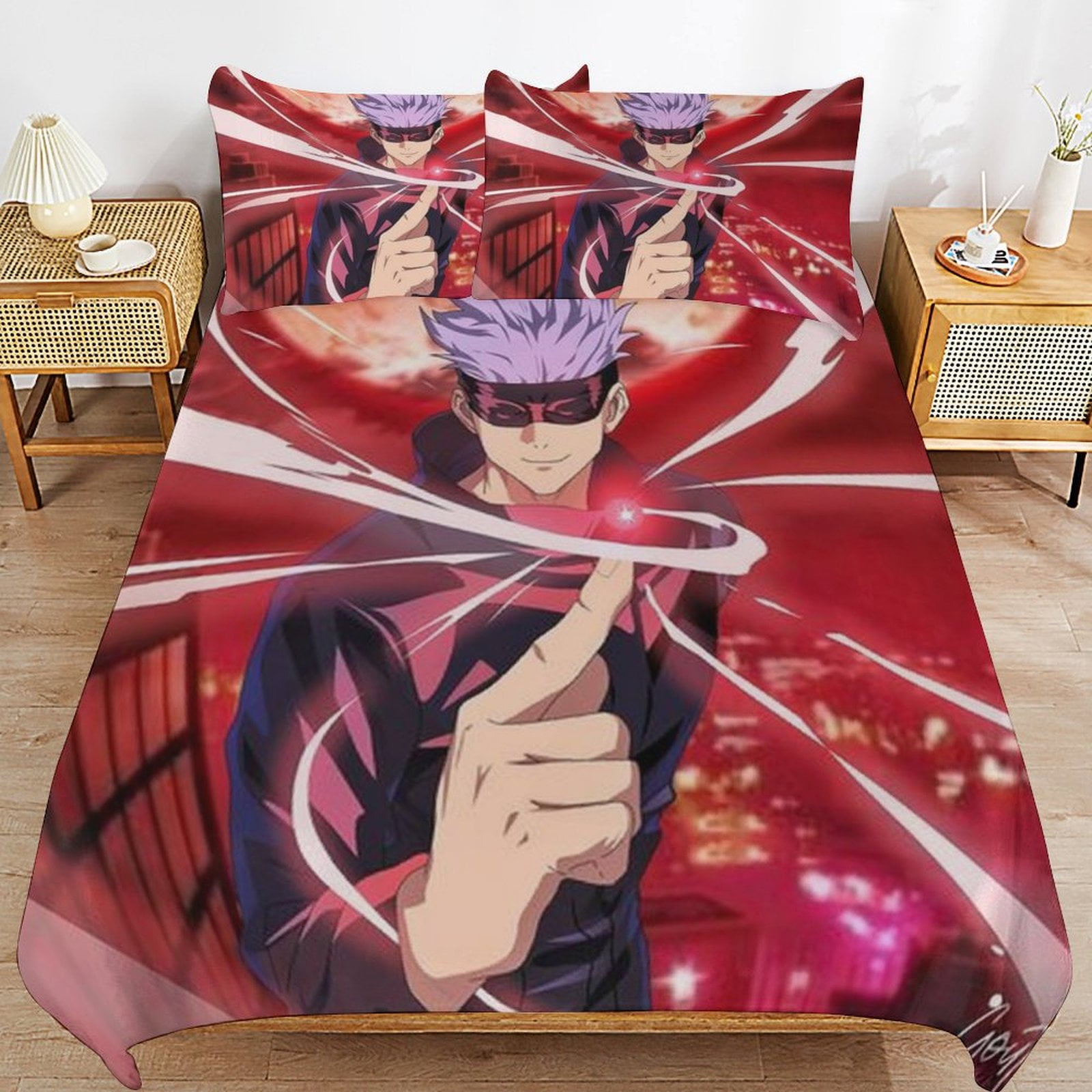Jujutsu Kaisen Satoru Gojo Bed Duvet Cover Microfiber Bedding Sets 3D ...