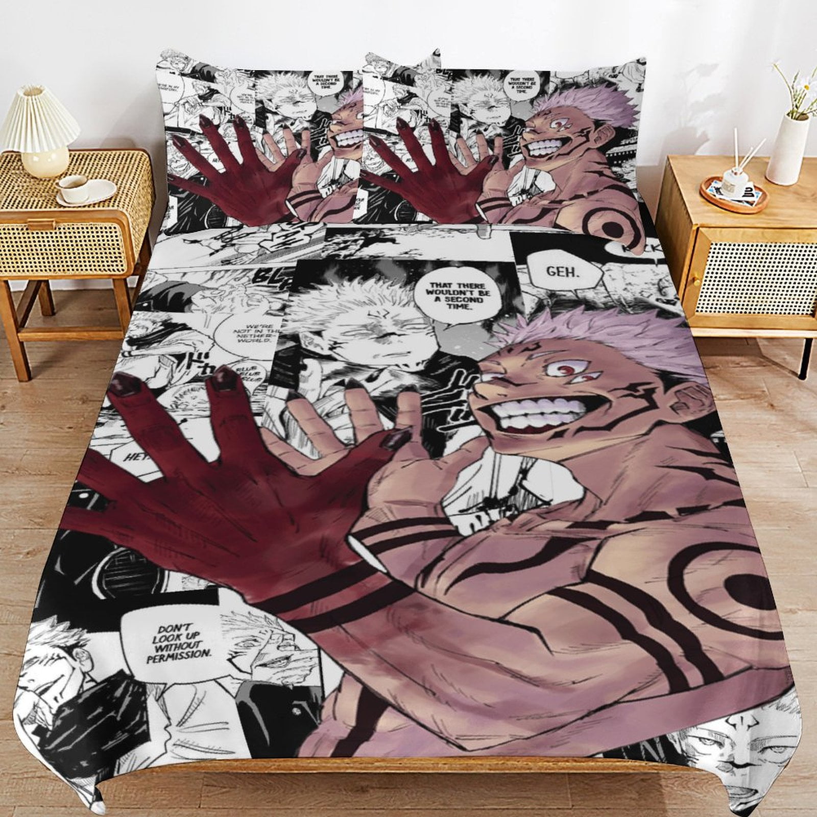 Jujutsu Kaisen Satoru Gojo Bed Duvet Cover Microfiber Bedding Sets 3D ...
