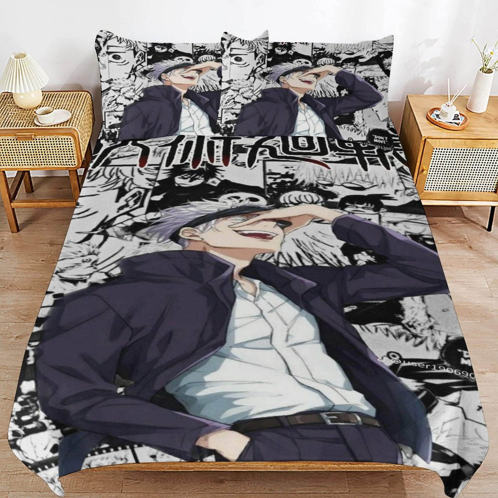 Jujutsu Kaisen Satoru Gojo Bed Duvet Cover Microfiber Bedding Sets 3D ...