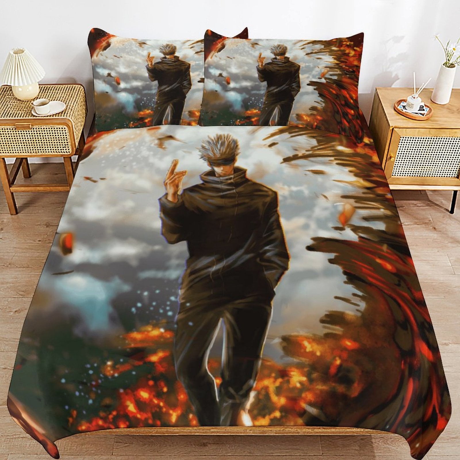 Jujutsu Kaisen Satoru Gojo Bed Duvet Cover Microfiber Bedding Sets 3D ...