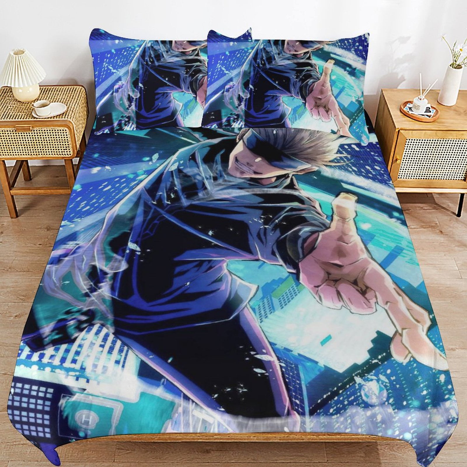 Jujutsu Kaisen Satoru Gojo Bed Duvet Cover Microfiber Bedding Sets 3D ...