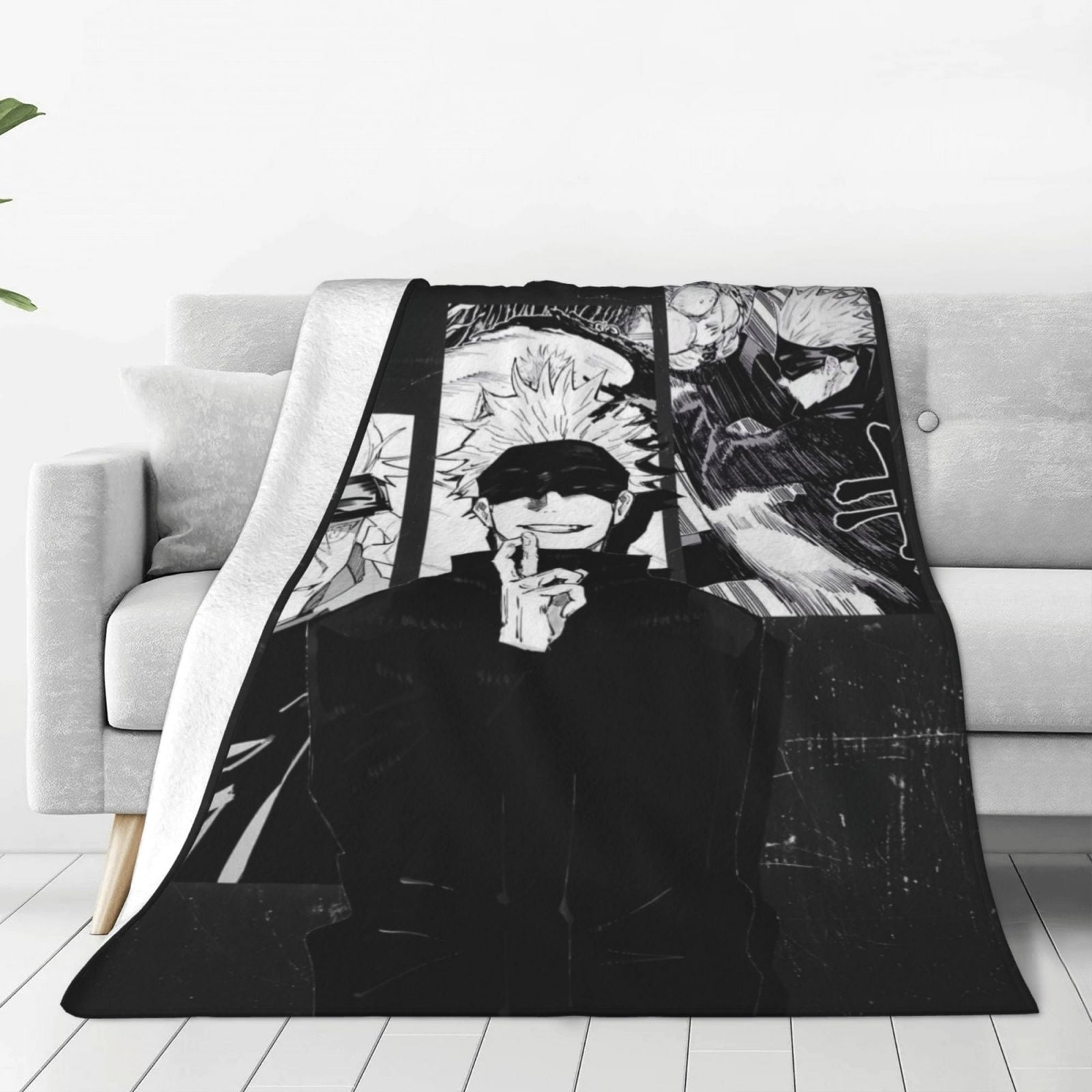 Jujutsu Kaisen Satoru Gojo Blankets Flannel Fleece Warm Soft Throw ...
