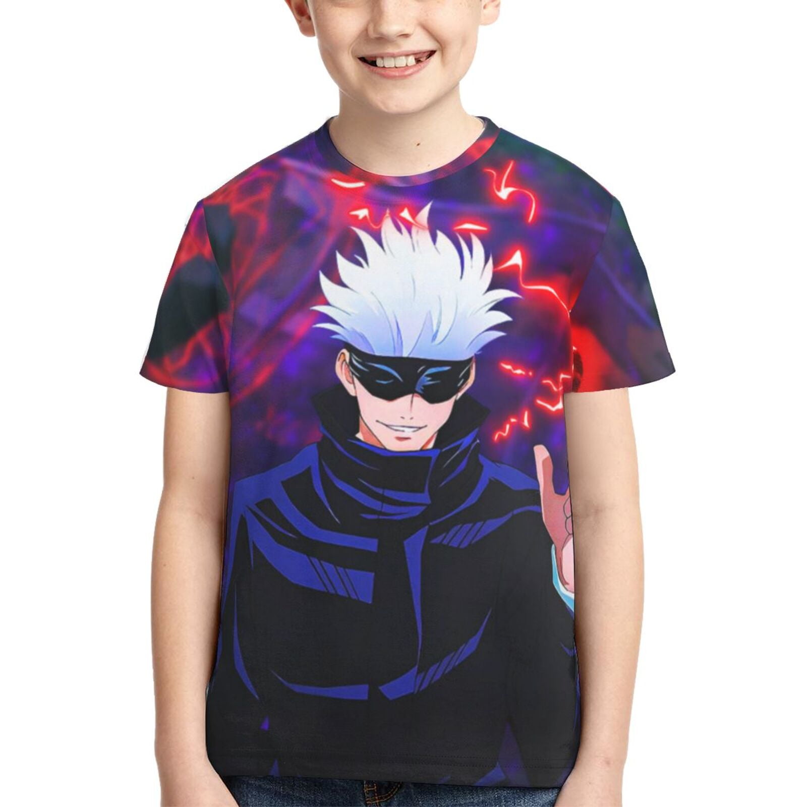 Jujutsu Kaisen Satoru Gojo Boys Girls T Shirt Kids Short Sleeve Crewneck 3d Printed Graphic ...