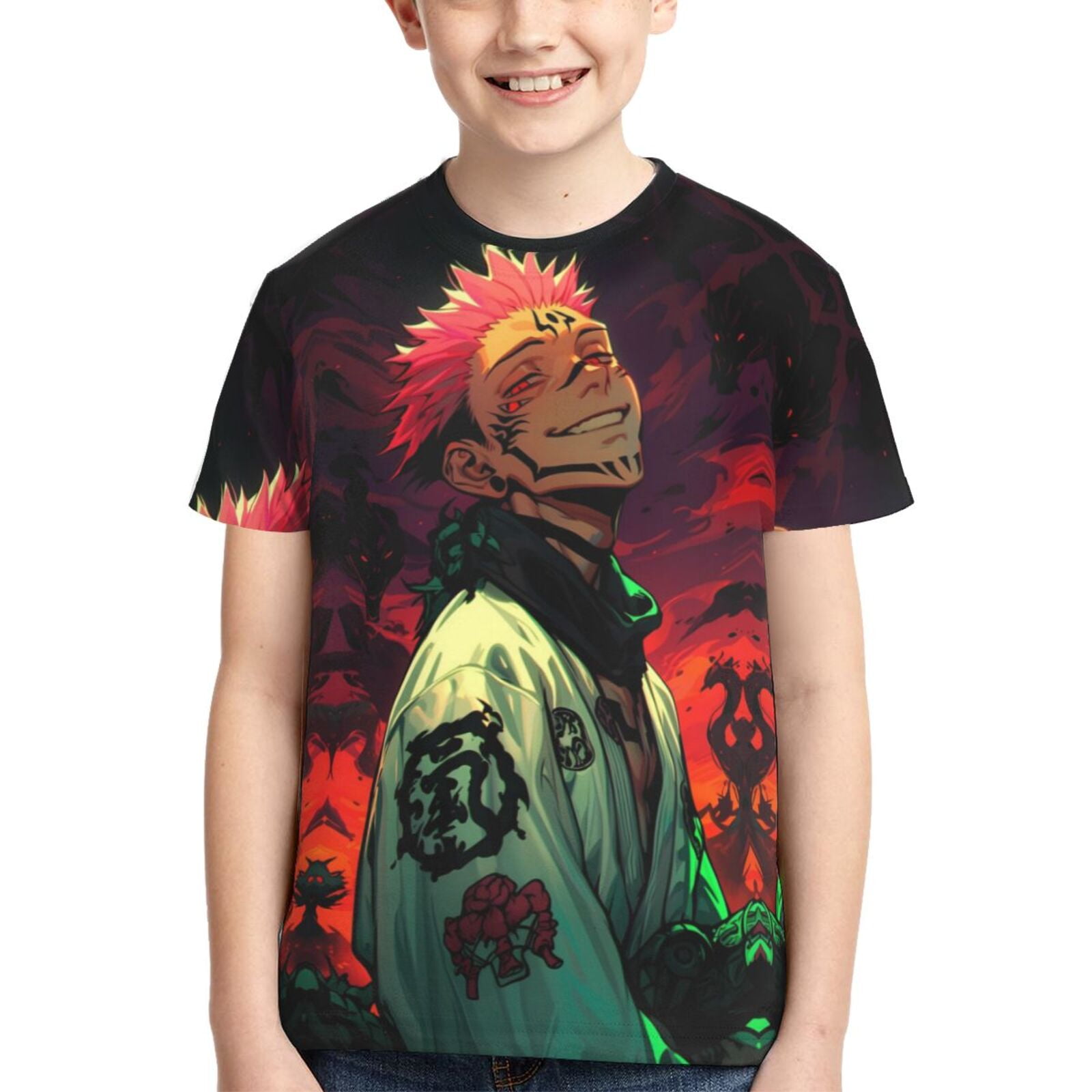 Jujutsu Kaisen Satoru Gojo Boys Girls T Shirt Kids Short Sleeve ...