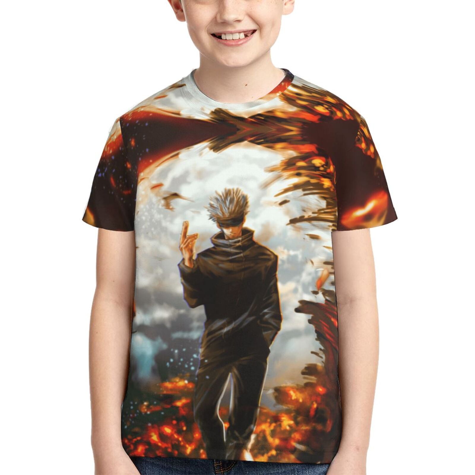 Jujutsu Kaisen Satoru Gojo Boys Girls T Shirt Kids Short Sleeve ...