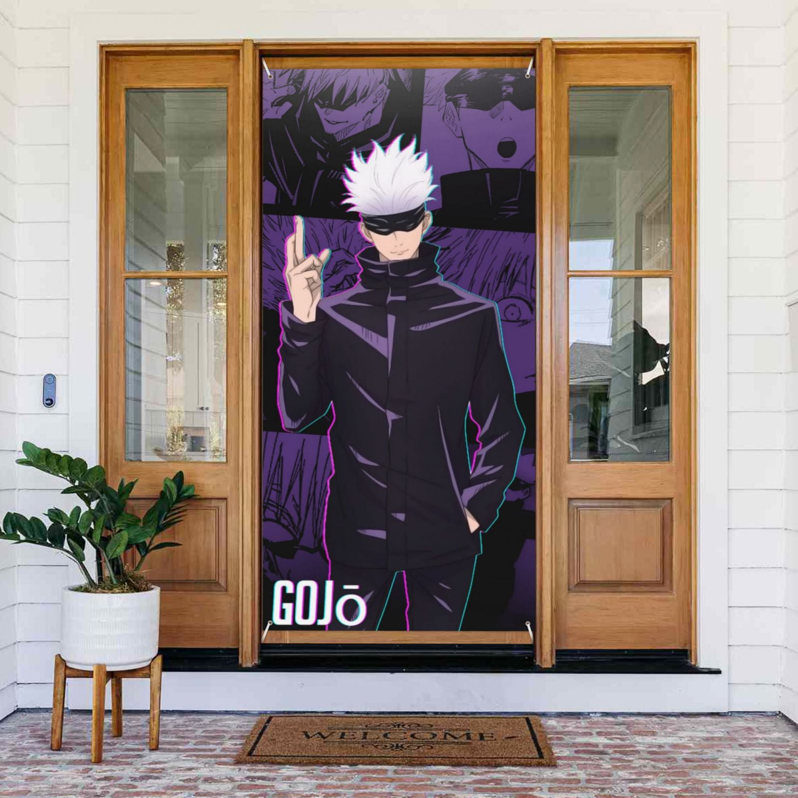 Jujutsu Kaisen Satoru Gojo Door Cover Decorations Door Banner Porch ...