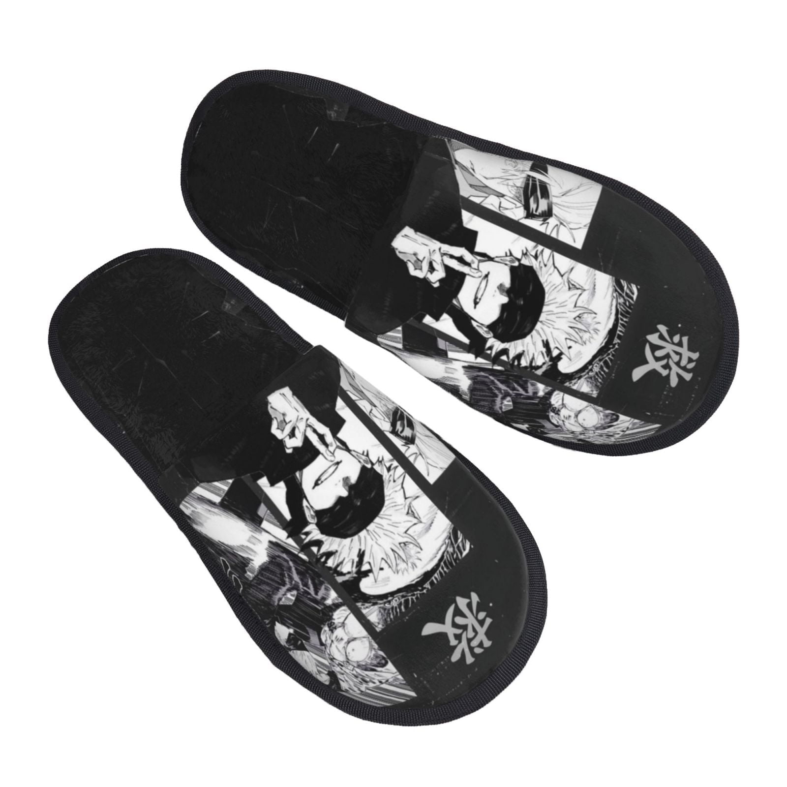 Jujutsu Kaisen Satoru Gojo Furry Slippers For Men Women Fuzzy House ...
