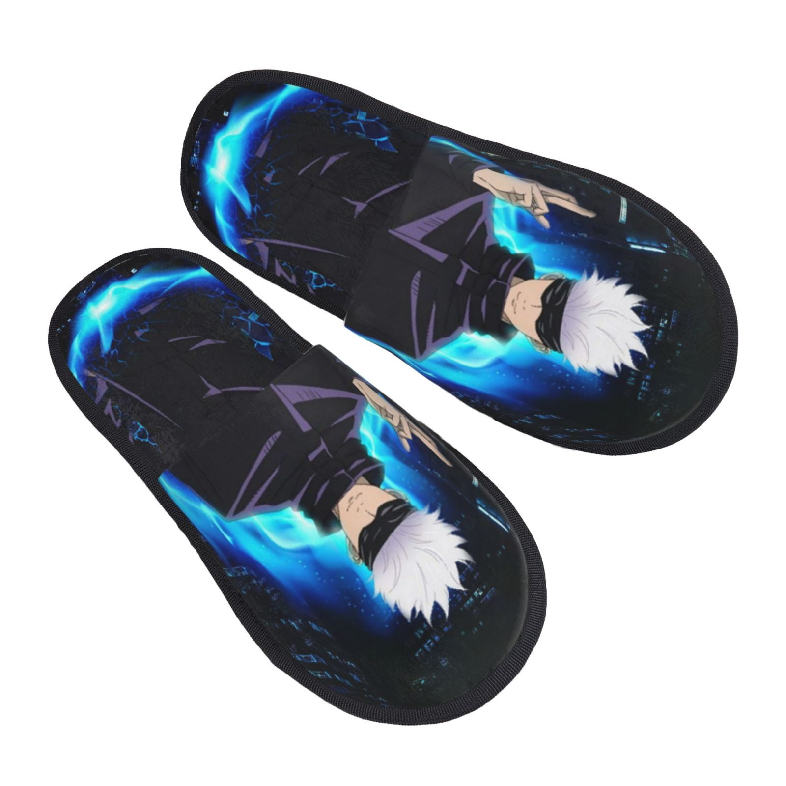 Jujutsu Kaisen Satoru Gojo Furry Slippers For Men Women Fuzzy House ...