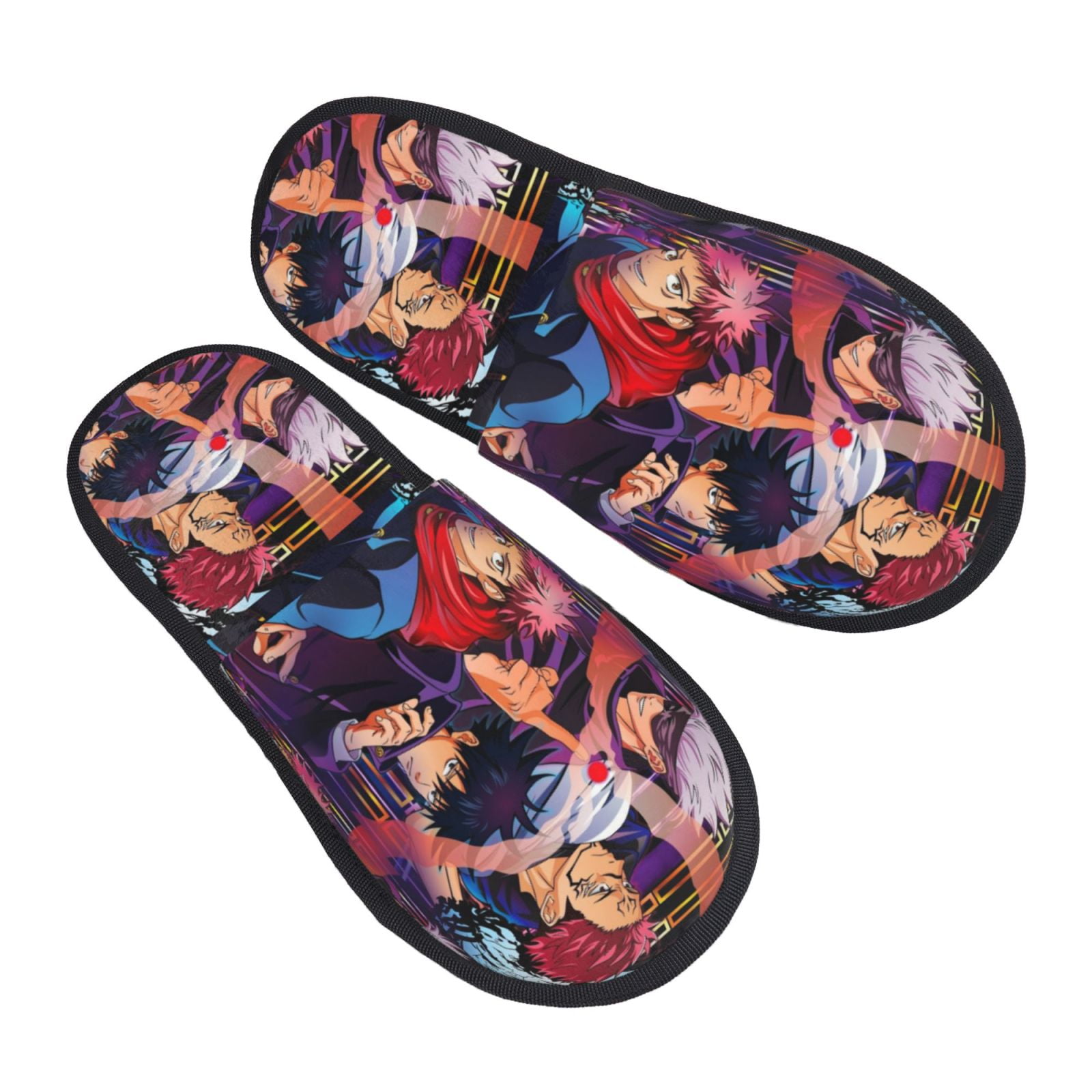 Jujutsu Kaisen Satoru Gojo Furry Slippers For Men Women Fuzzy House ...