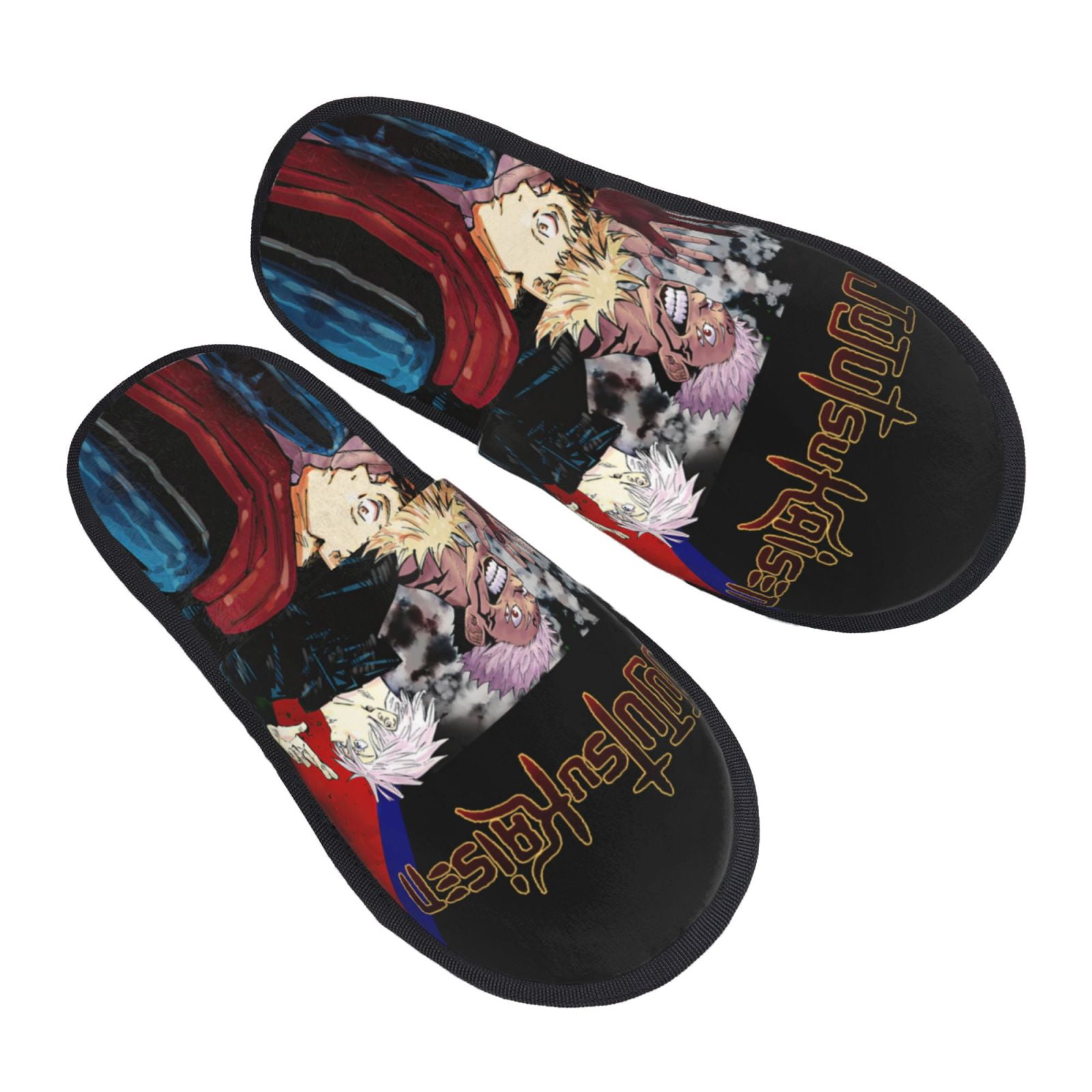Jujutsu Kaisen Satoru Gojo Furry Slippers For Men Women Fuzzy House ...