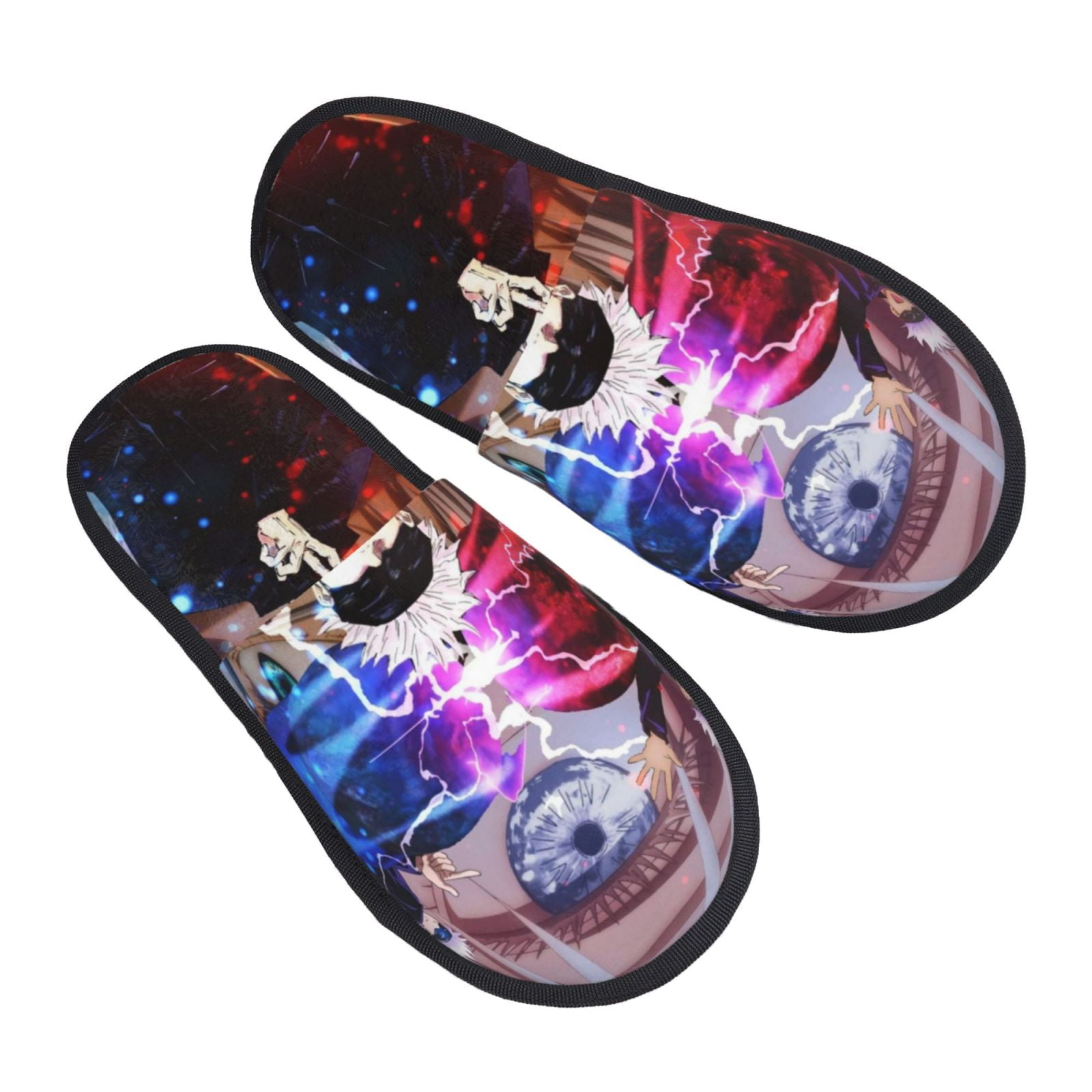 Jujutsu Kaisen Satoru Gojo Furry Slippers For Men Women Fuzzy House ...