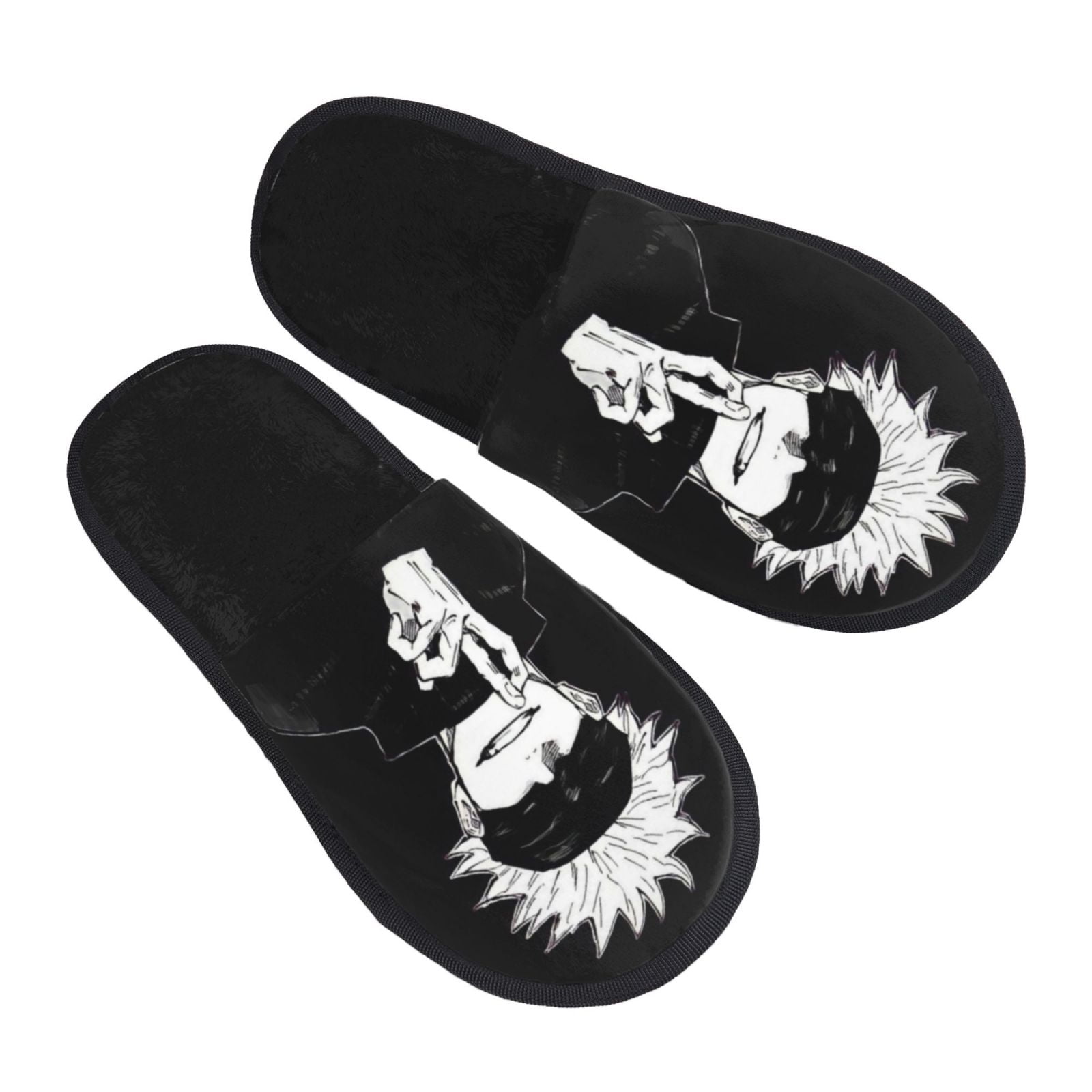 Jujutsu Kaisen Satoru Gojo Furry Slippers For Men Women Fuzzy House ...