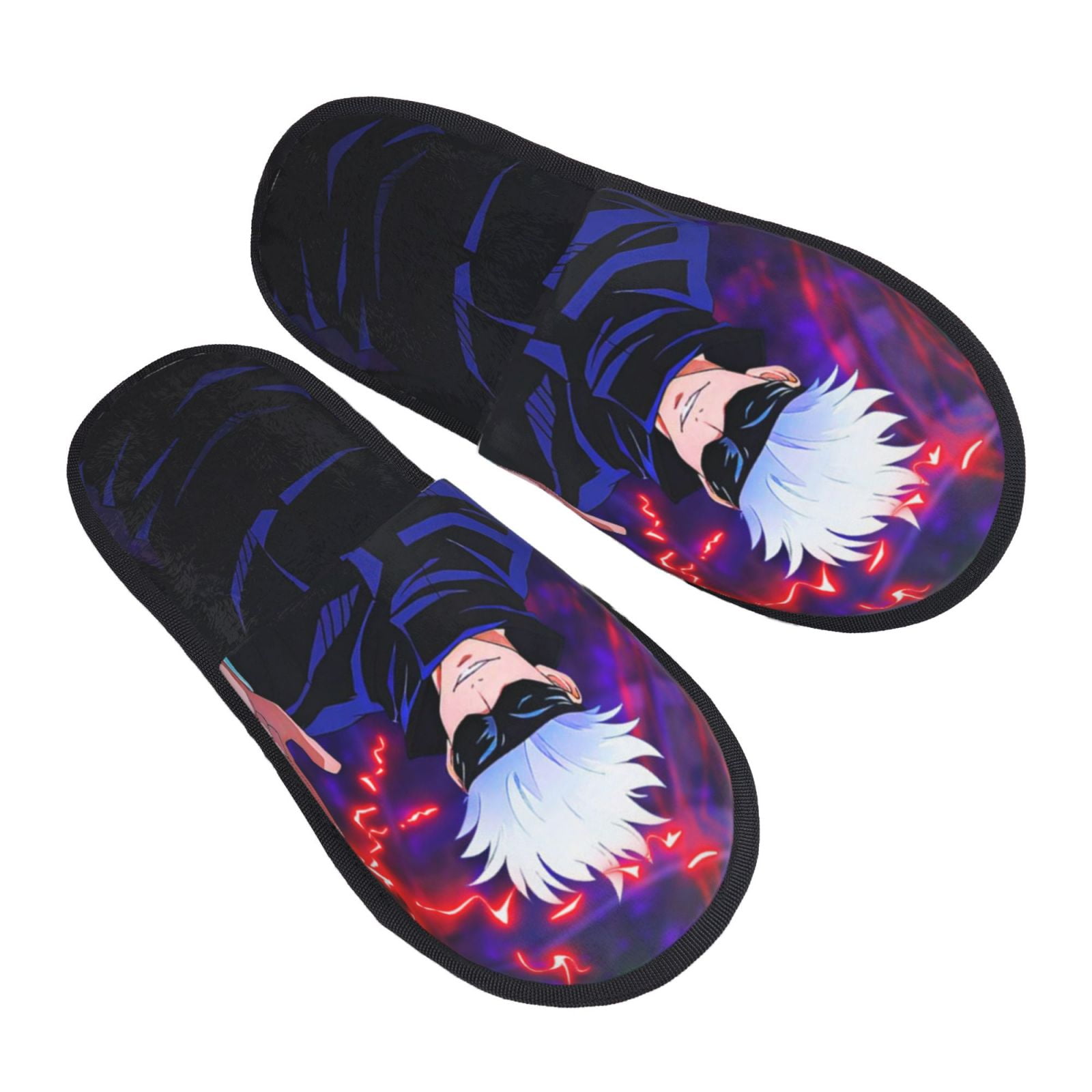 Jujutsu Kaisen Satoru Gojo Furry Slippers For Men Women Fuzzy House ...