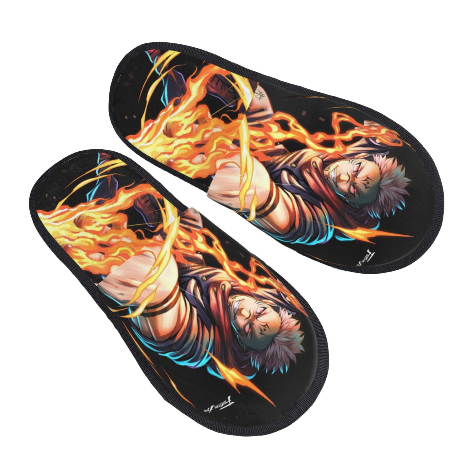 Jujutsu Kaisen Satoru Gojo Furry Slippers For Men Women Fuzzy House ...