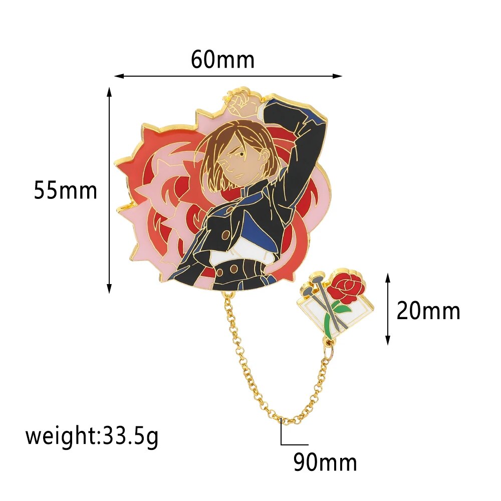 Jujutsu Kaisen Satoru Gojo Inumaki Toge Cosplay Brooch Badge Prop Anime ...