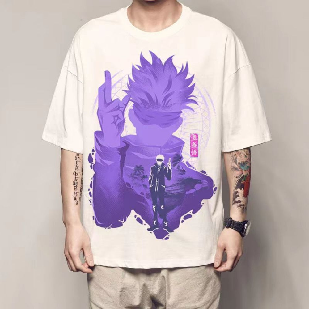 Jujutsu Kaisen Satoru Gojo Invincible Graphic T Shirt Tee Unisex, Color ...