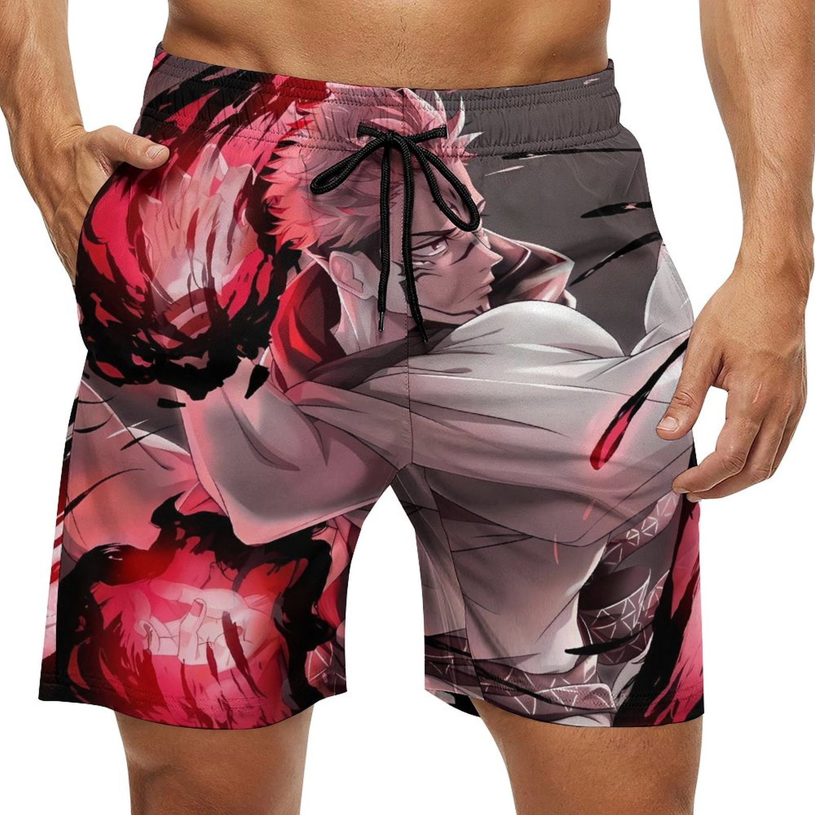 Jujutsu Kaisen Satoru Gojo Men's Beach Shorts Swim Trunks Quick Dry ...